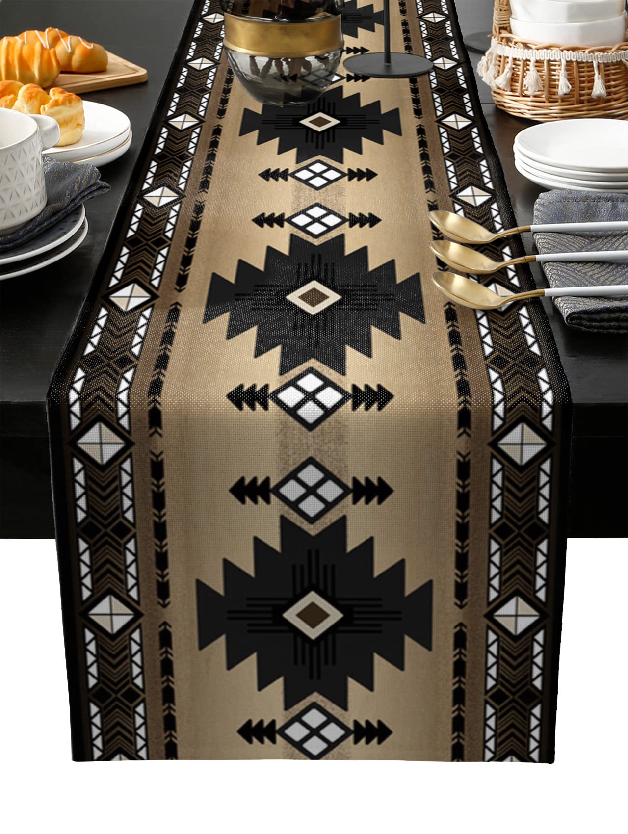Amazon.com: Southwest Table Runner-Cotton Linen-72 Inch Holiday Dresser ...