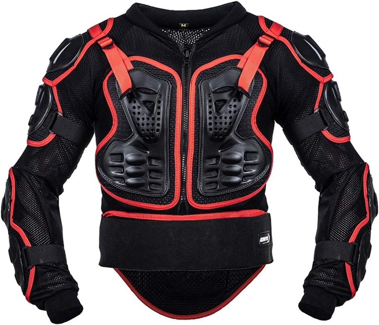 Amazon.com: Spartacus Black Motorcycle Armored Jacket (L (EU52-54 ...