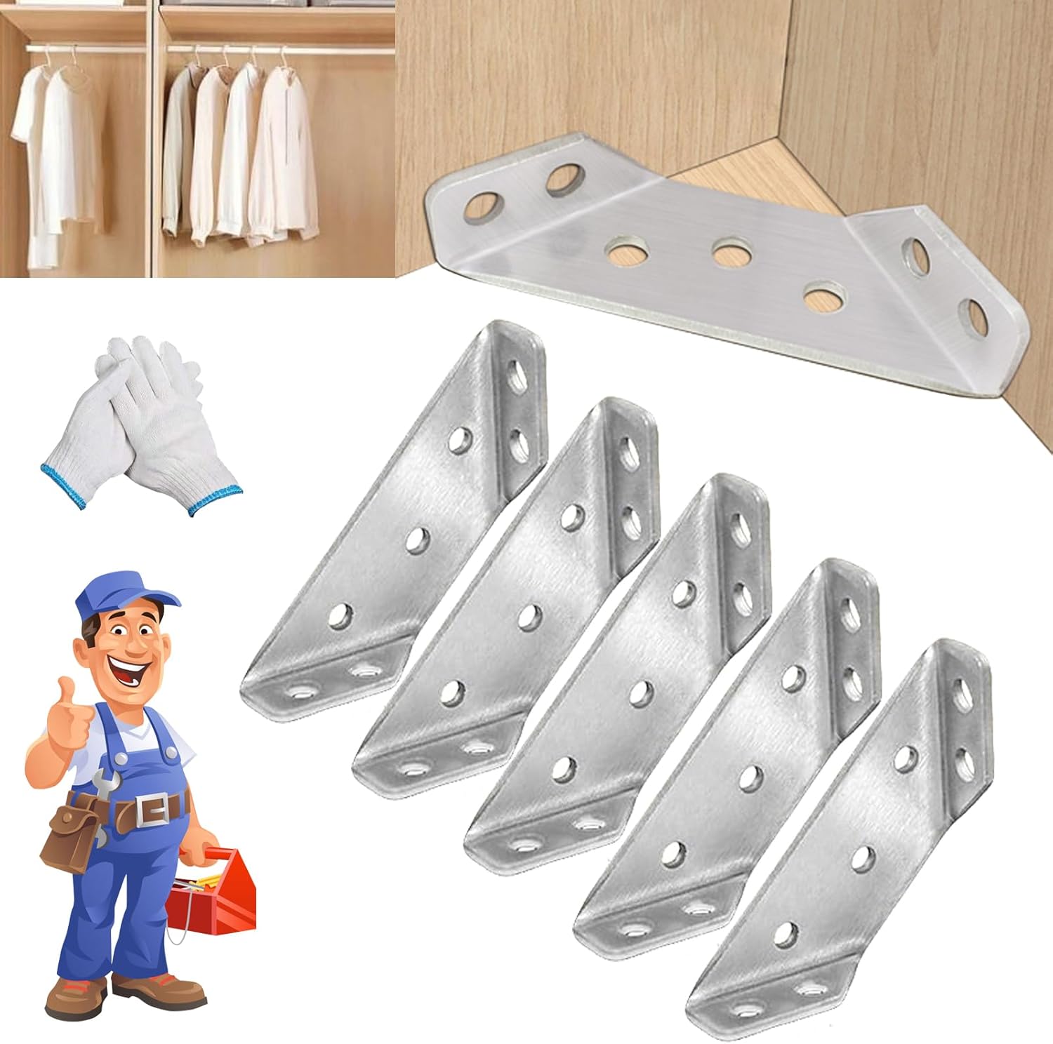 Amazon.com: Universal Furniture Corner Connector - Universal Stainless ...