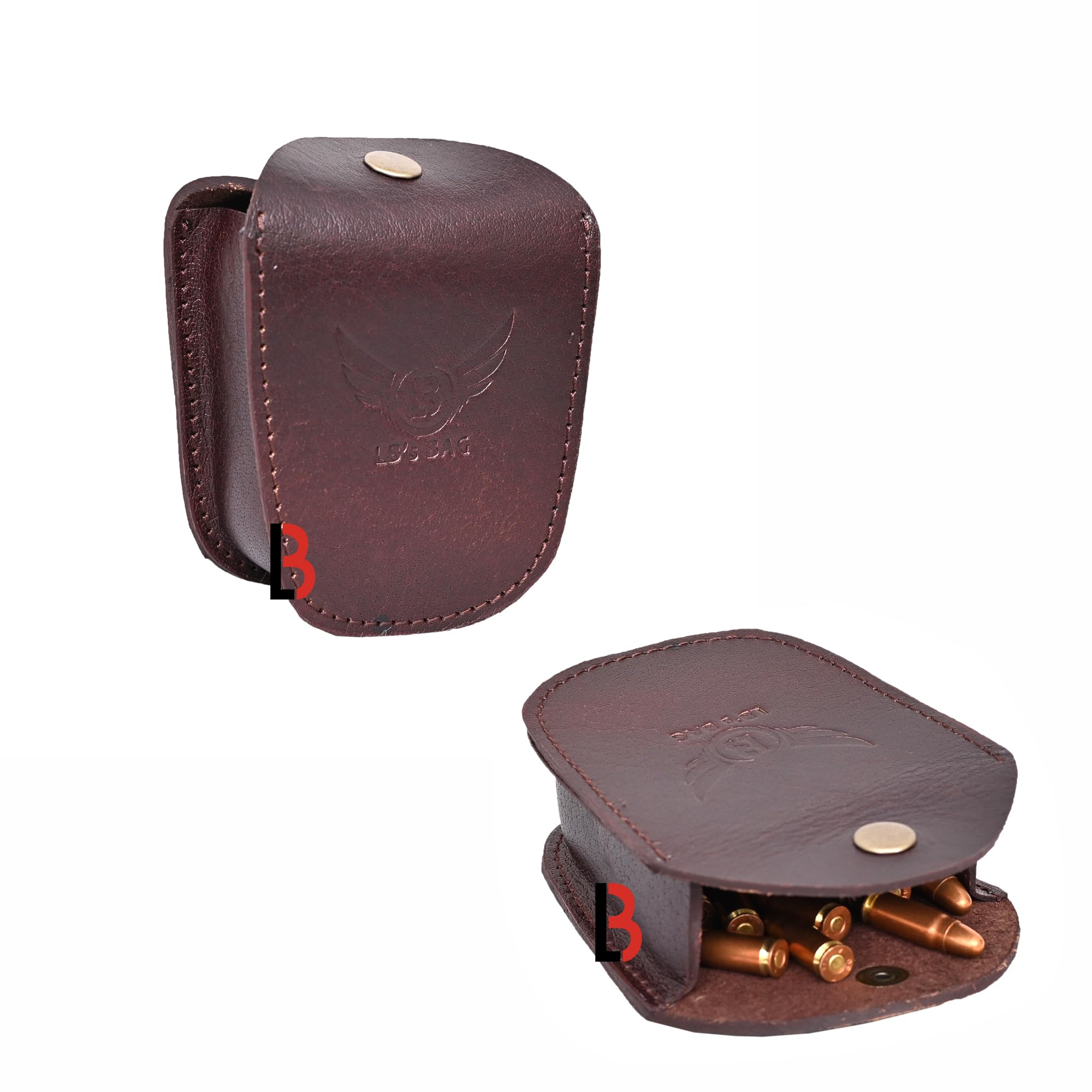 Amazon.com : Cowhide Leather Slingshot Ammo Pouch .22 22lr .38 .45 ...