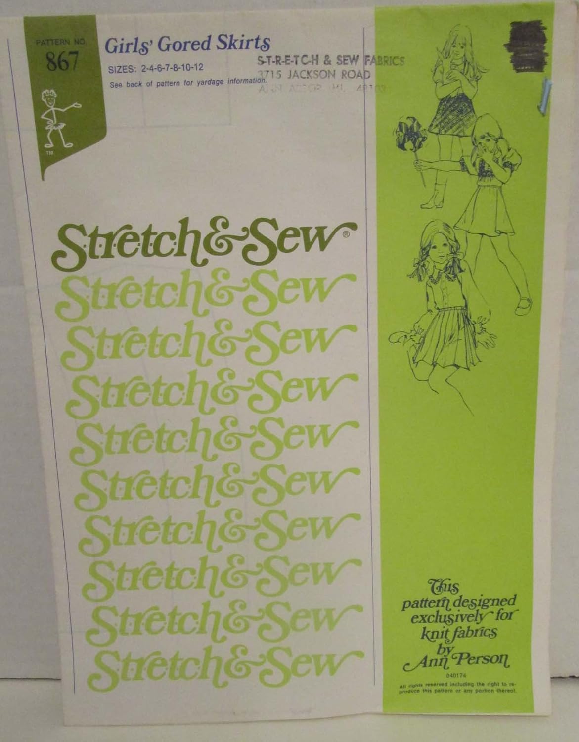 Amazon.com: Stretch & Sew # 867 Sewing Pattern Size: Arts, Crafts & Sewing