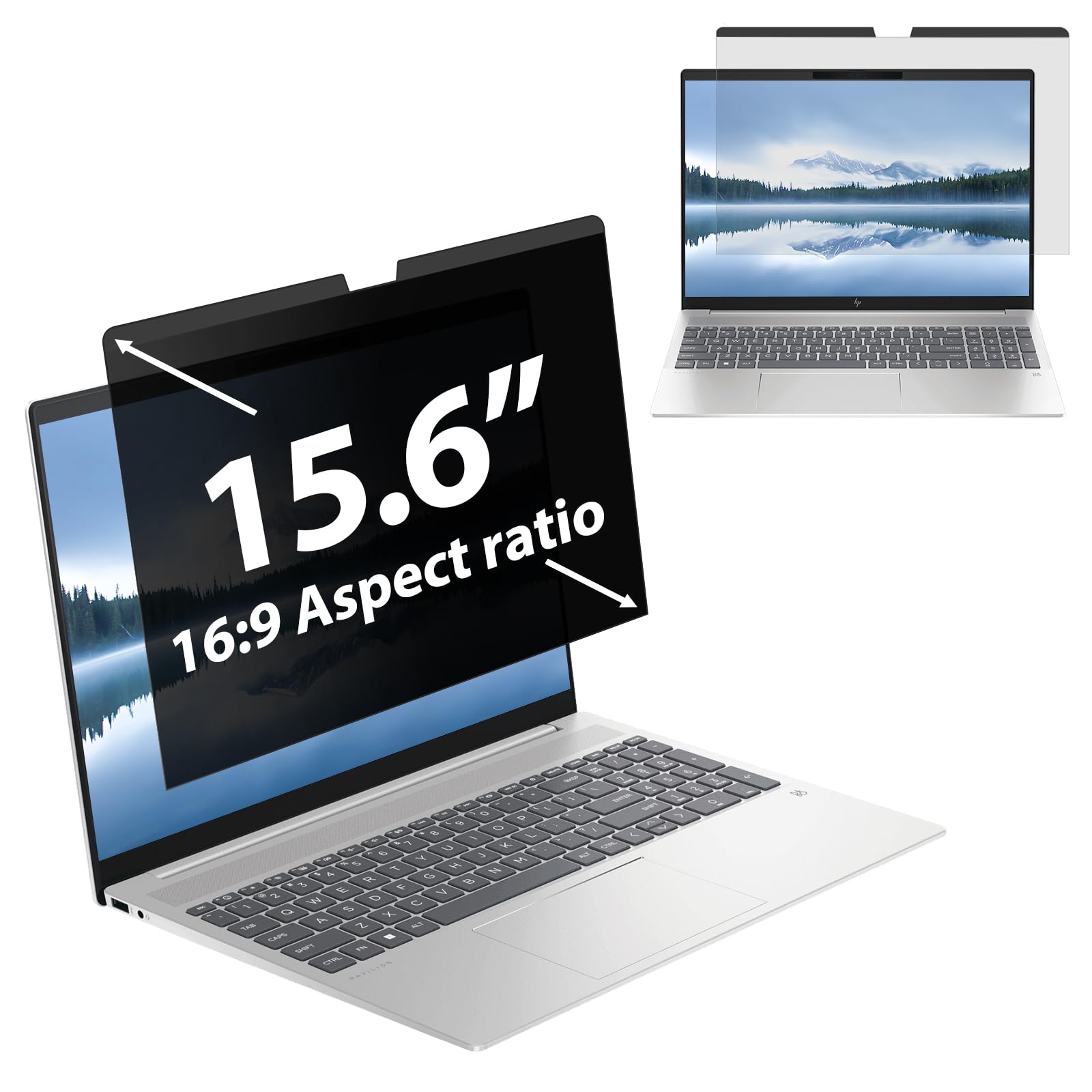 Amazon.com: FILMEXT Laptop Privacy Screen 15.6 inch Compatible with HP ...