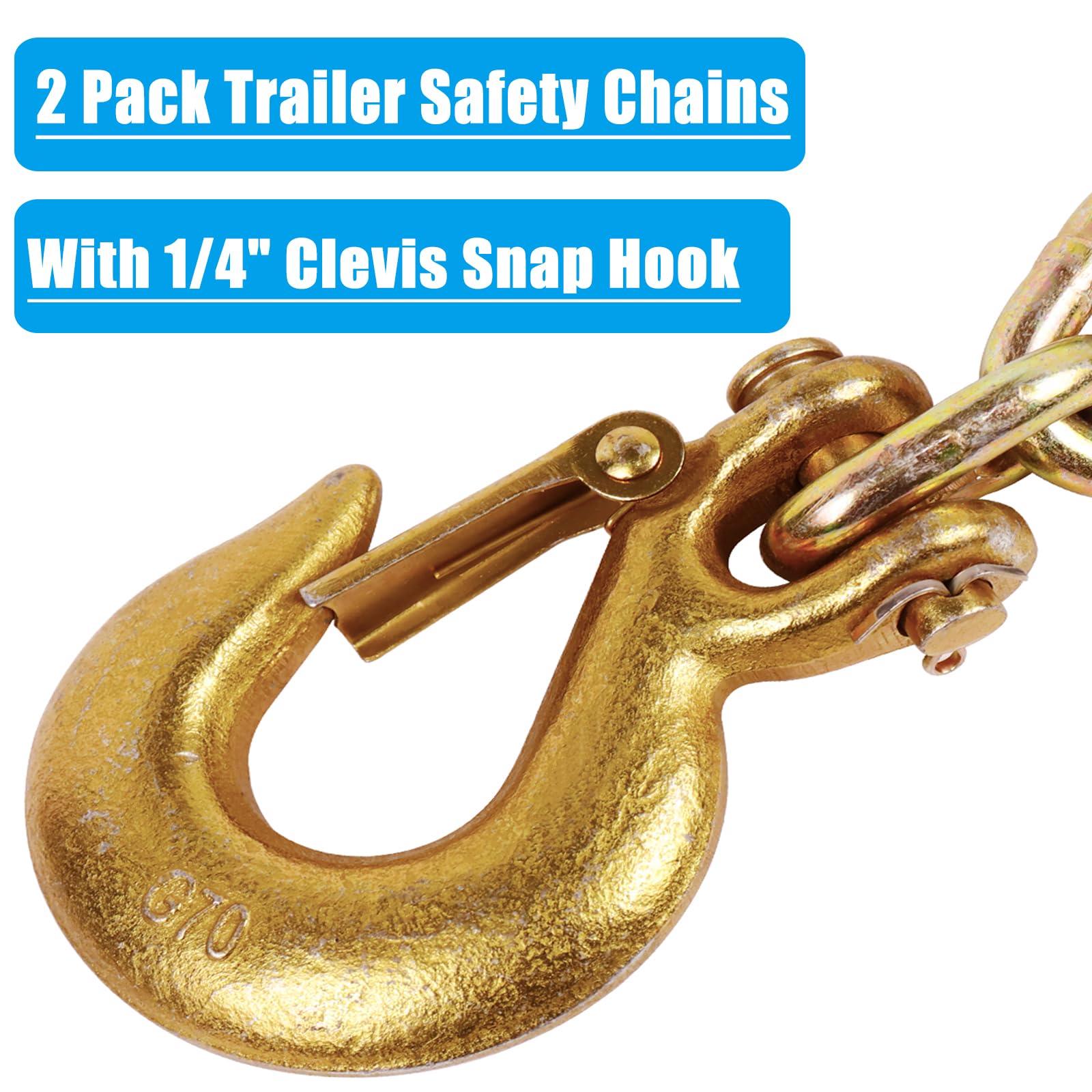 Snapklik.com : Tnyeobae 36" Trailer Safety Chain