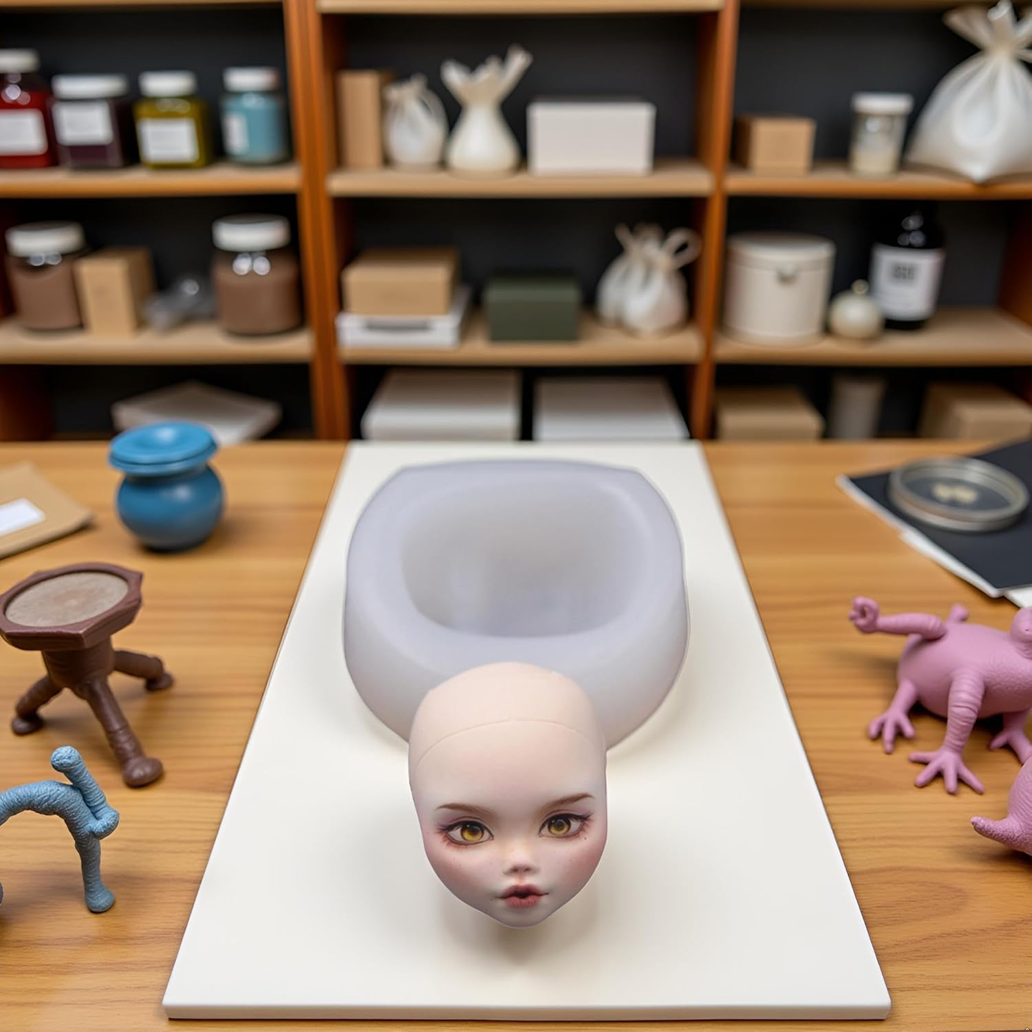 Ceramic Molds For Casting La Doll Clay 3D Clay Molds Elf Face Clay ...