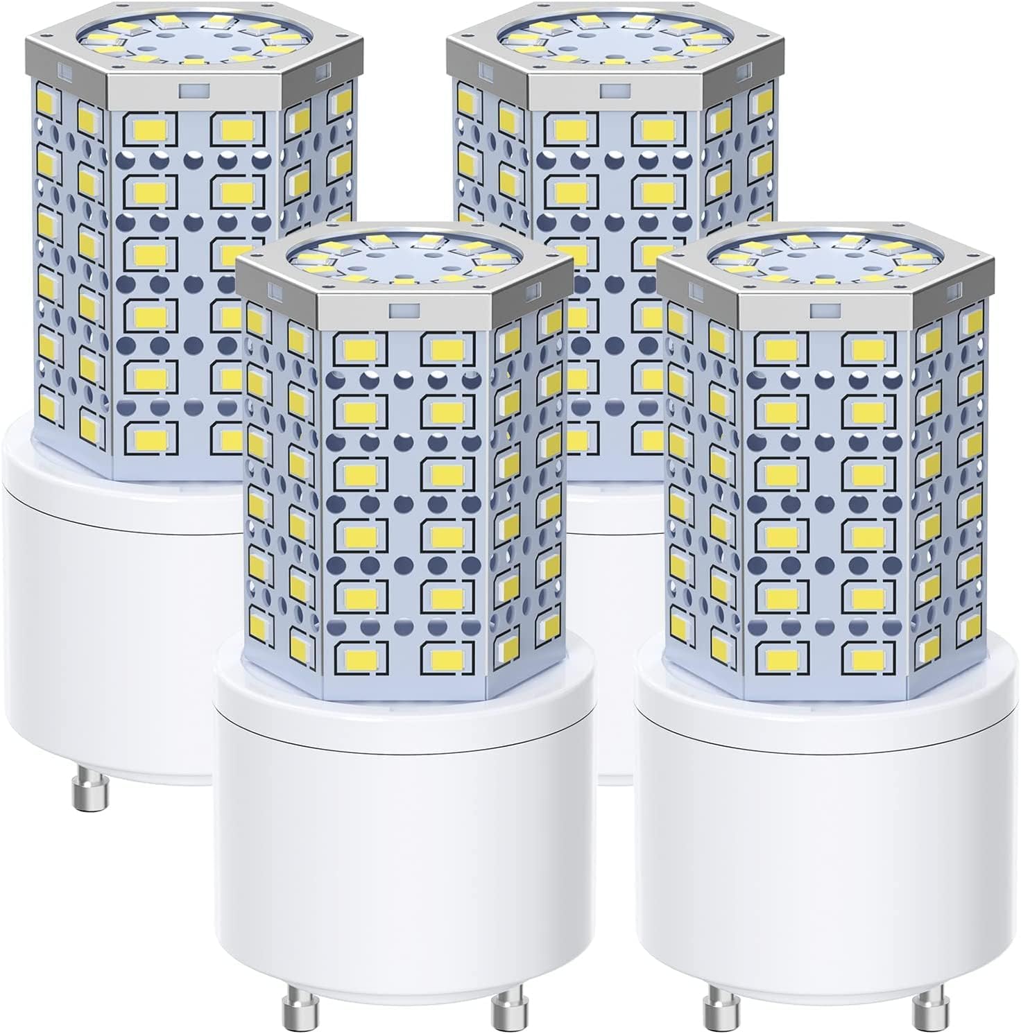 TJBB 4 Pack 10W GU24 LED Light Bulb 2700K Warm White High Brightness ...