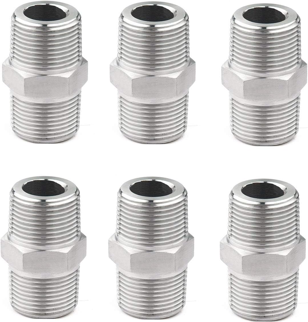 NEW WARE CP Hex Nipple 1/2 Inch to 1/2 Inch Male Threaded SS for ...