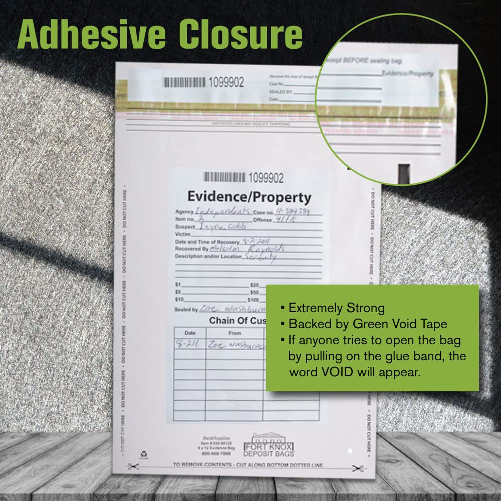 Snapklik.com : Clear Evidence Bags Case Of 500 9W X 12H Tamper Evident ...