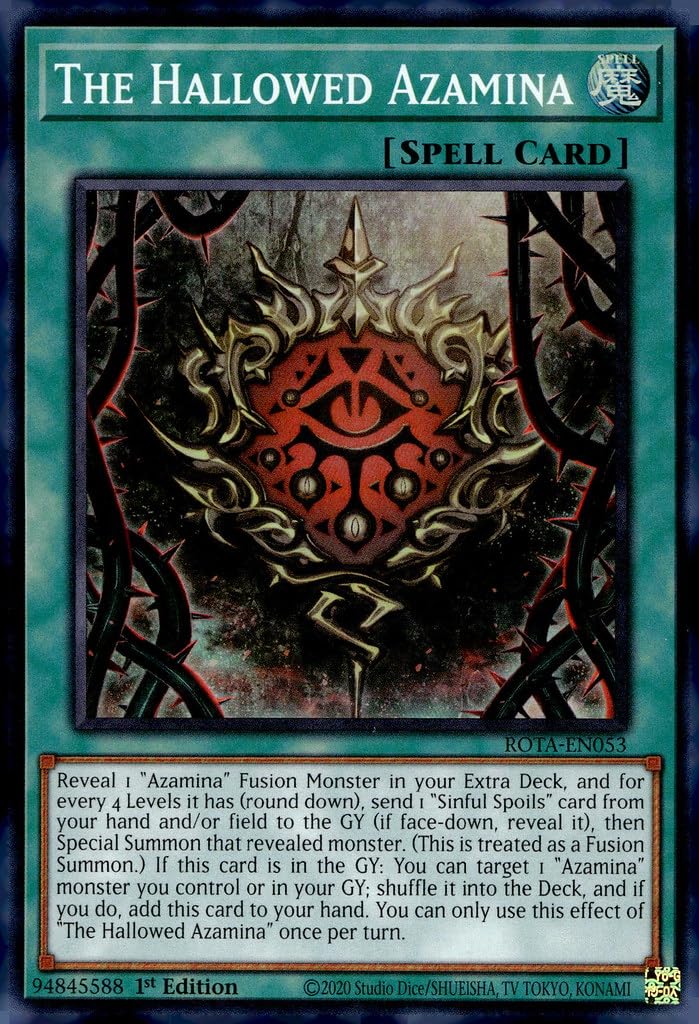 Amazon.com: The Hallowed Azamina - ROTA-EN053 - Super Rare - 1st Edition : Everything Else