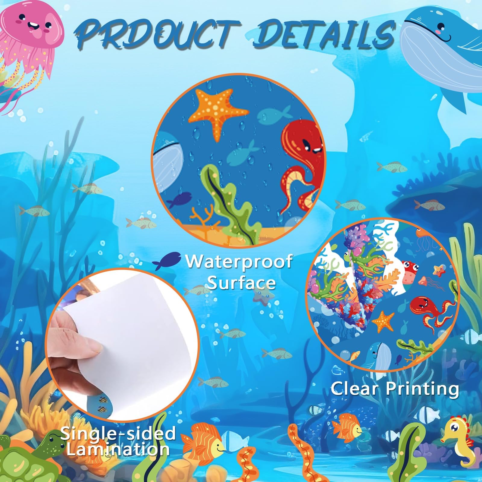 Snapklik.com : 76Ft Ocean Bulletin Board Borders, Summer Ocean Theme ...