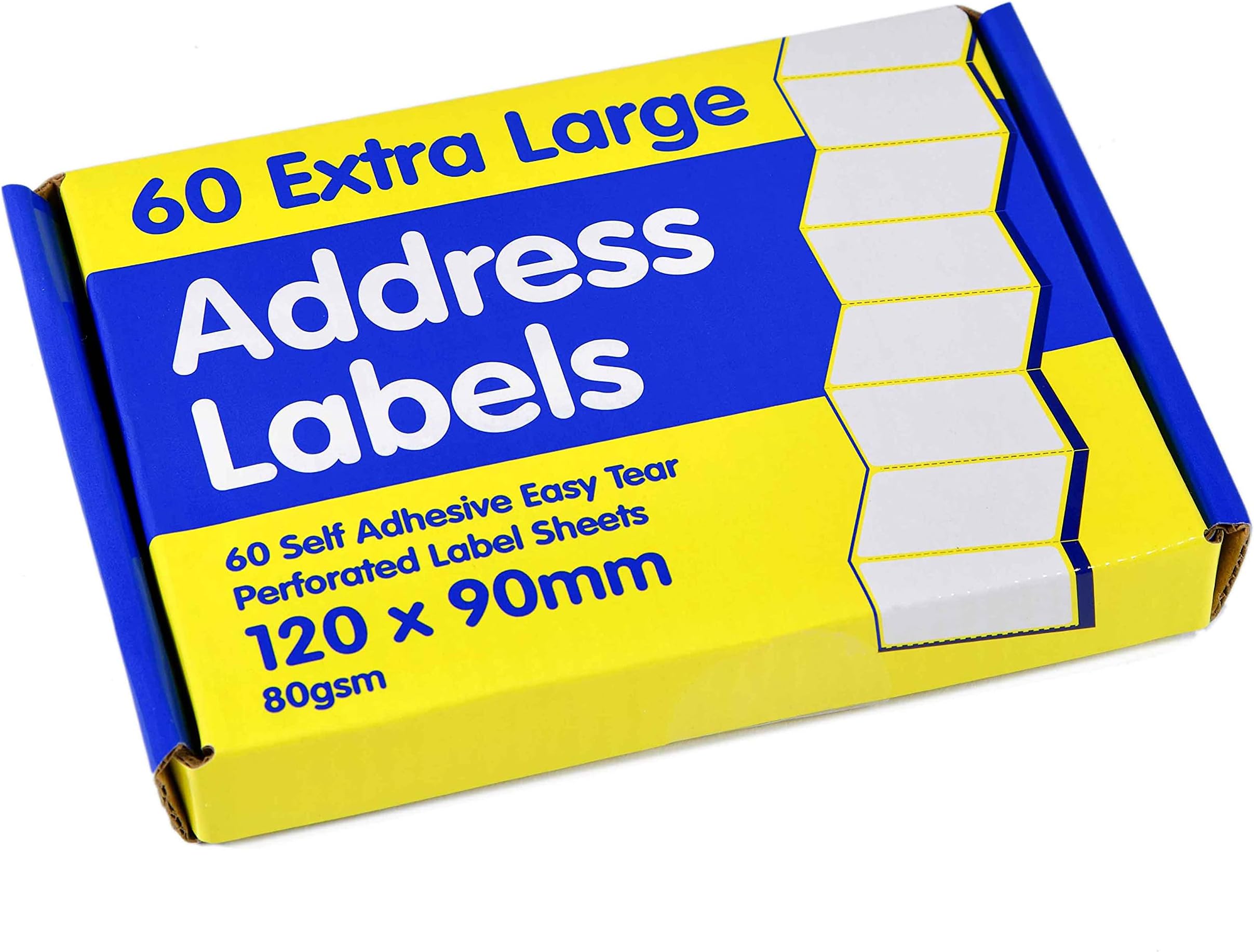 250 Premium Quality Self Adhesive Address Labels On Roll 89mm x 36mm ...
