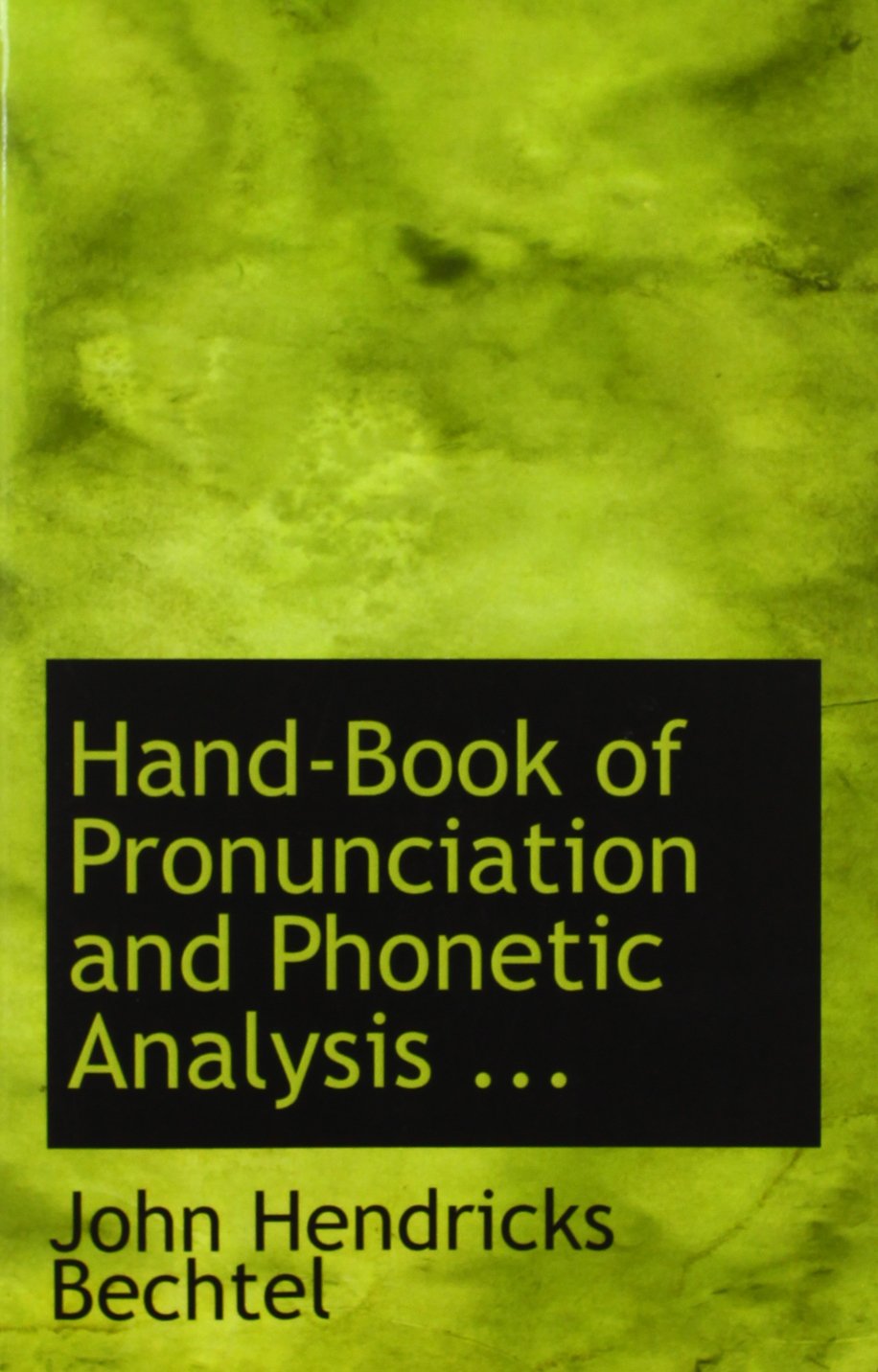 Hand-Book of Pronunciation and Phonetic Analysis ... | Amazon.com.br