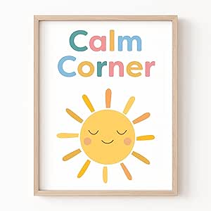 Amazon.com: Calm Corner Sign Calm Down Corner Poster Calming Corner ...