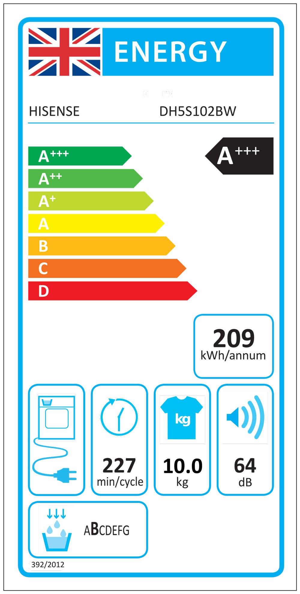Samsung Series 5+ DV90T5240AW/S1 with OptimalDry™, Freestanding Heat ...
