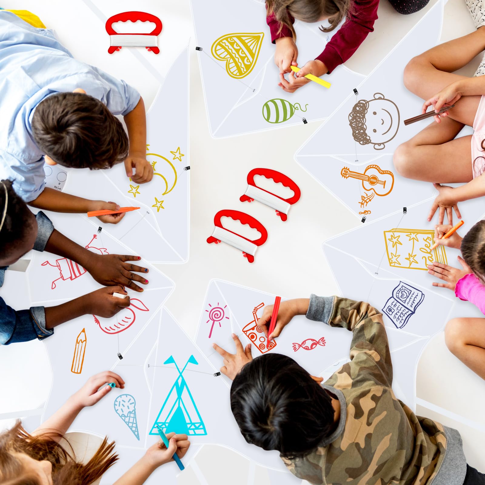 Snapklik.com : Libima DIY Blank Kites Making Kit Bulk For Adults ...