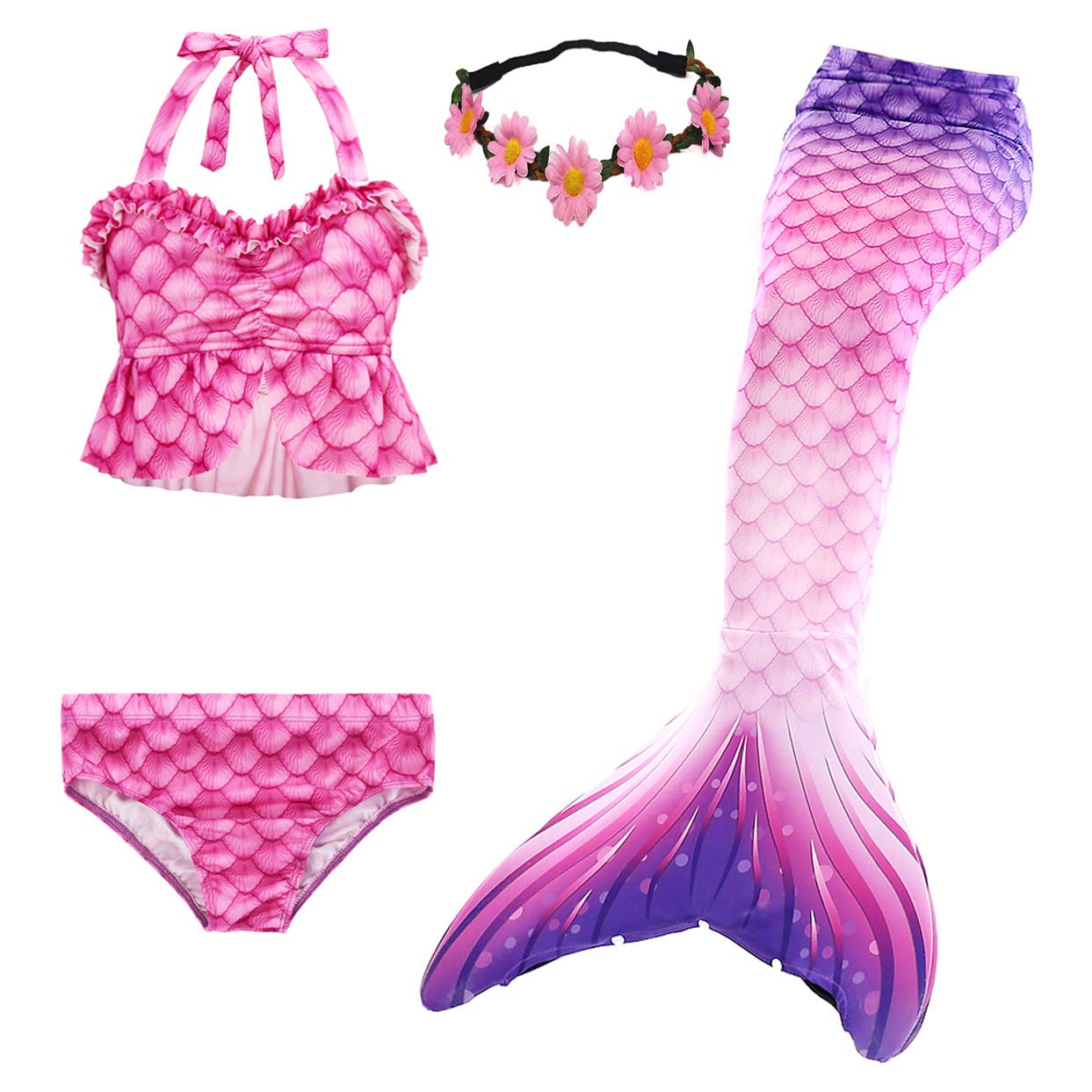 Buy Kokowaii Fancy Girls Swimming Mermaid Kids Mermaid Tails for ...