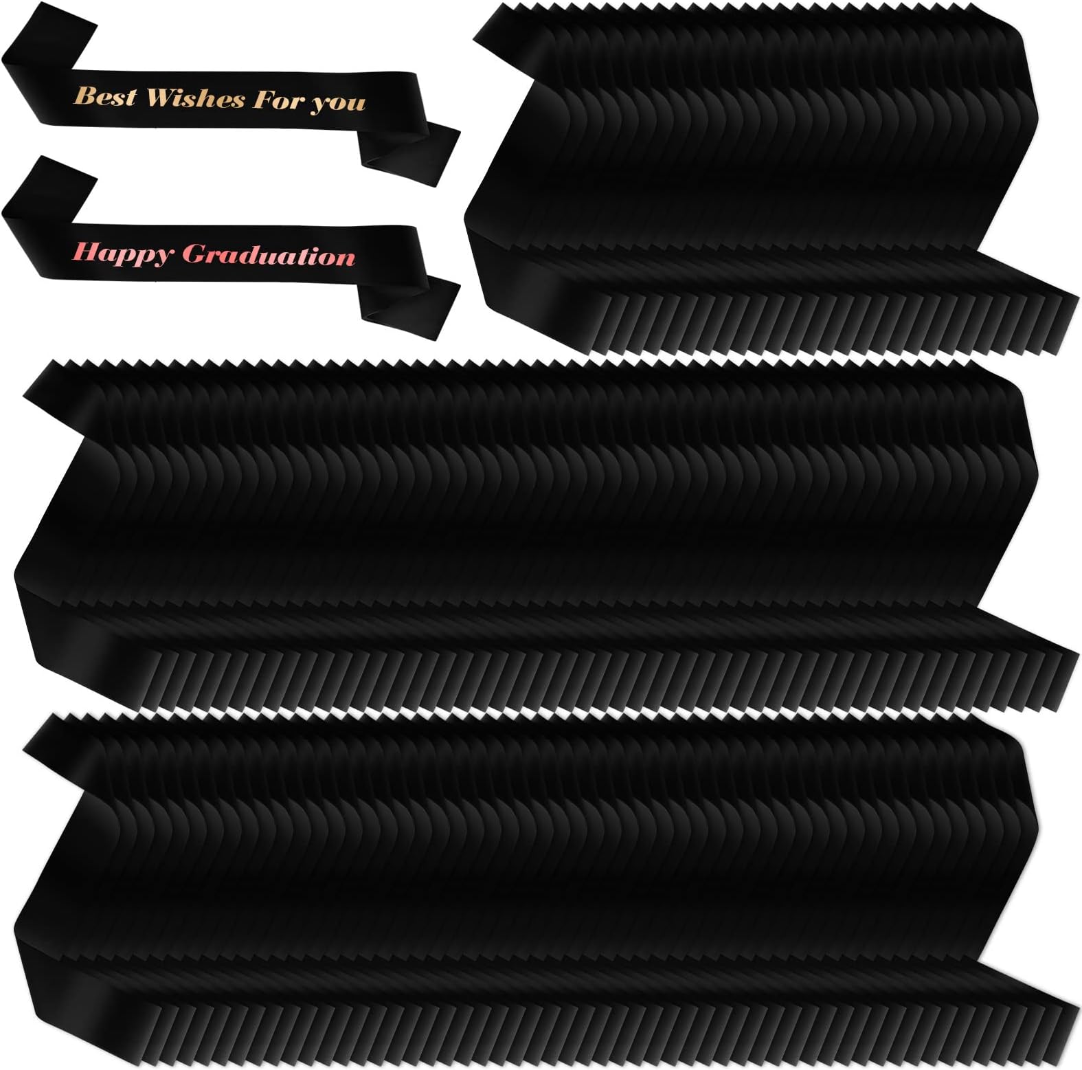 Amazon.com: Bonuci 100 Pcs DIY Blank Sash Plain Satin Sash Senior Sash ...