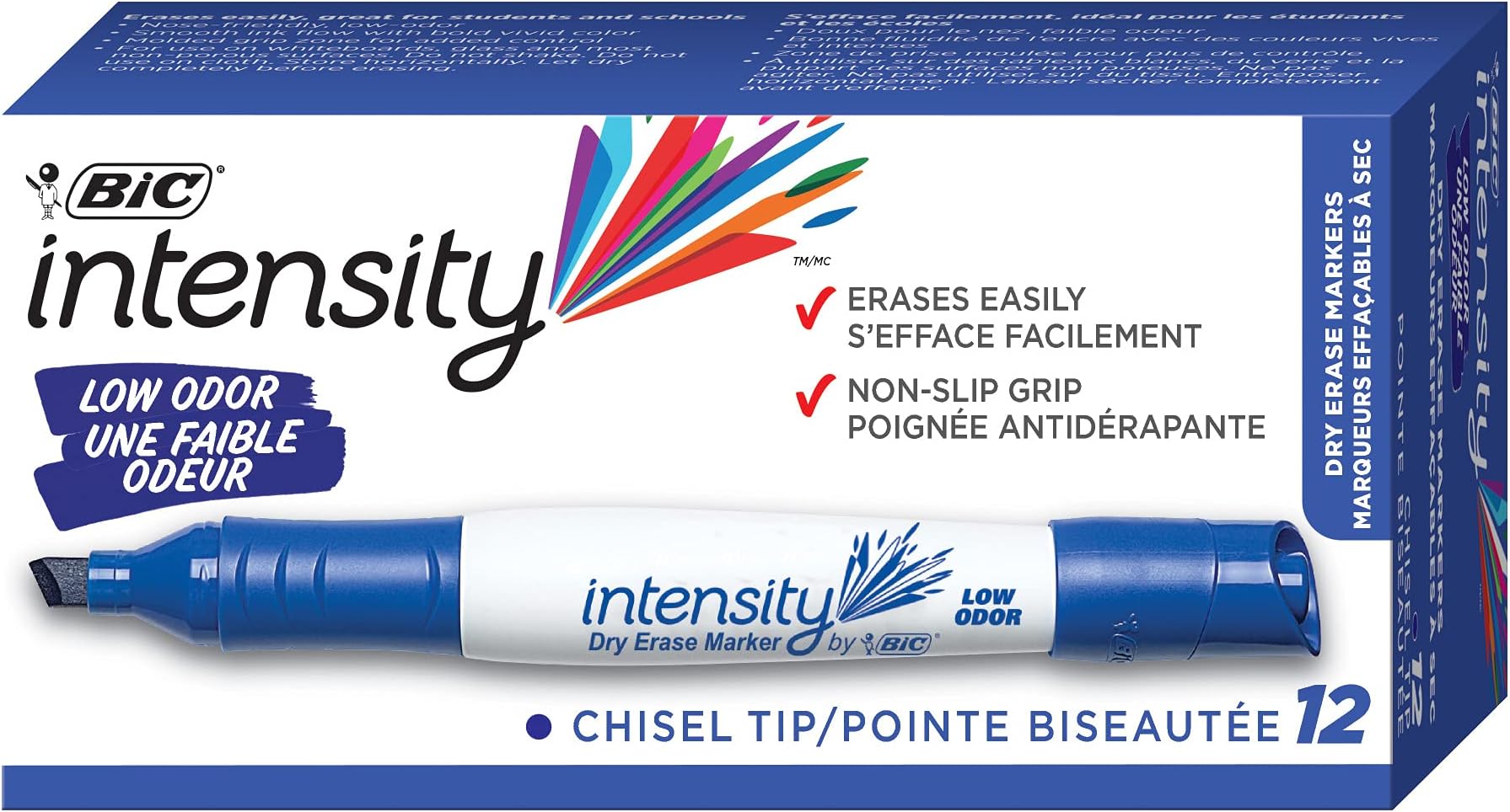 Amazon.com: BIC Intensity Low Odor Dry Erase Marker, Tank Style, XL ...