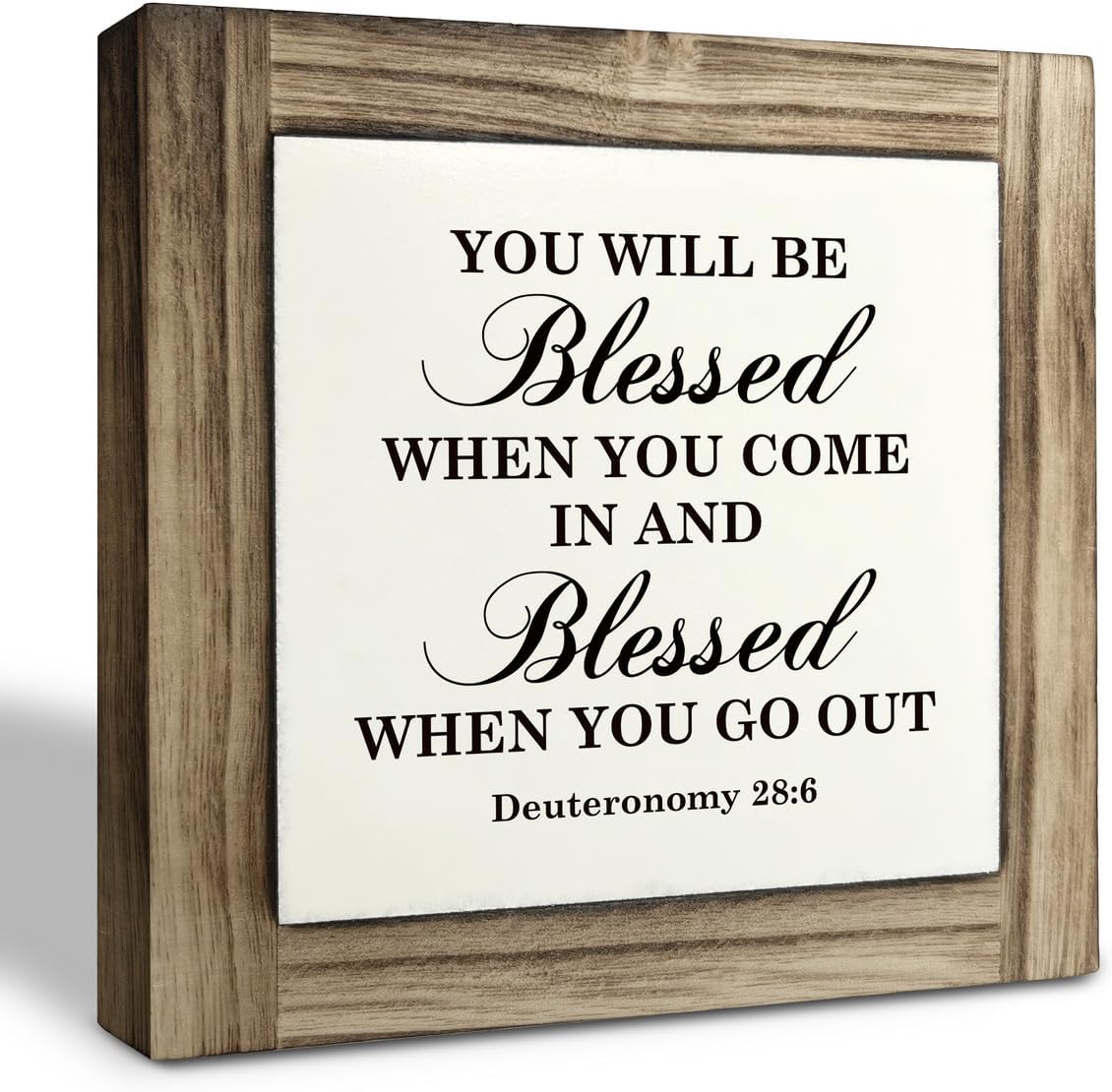 Amazon.com: Christian Sign, Box Wood Plaques Desk Décor, Inspired Wood ...