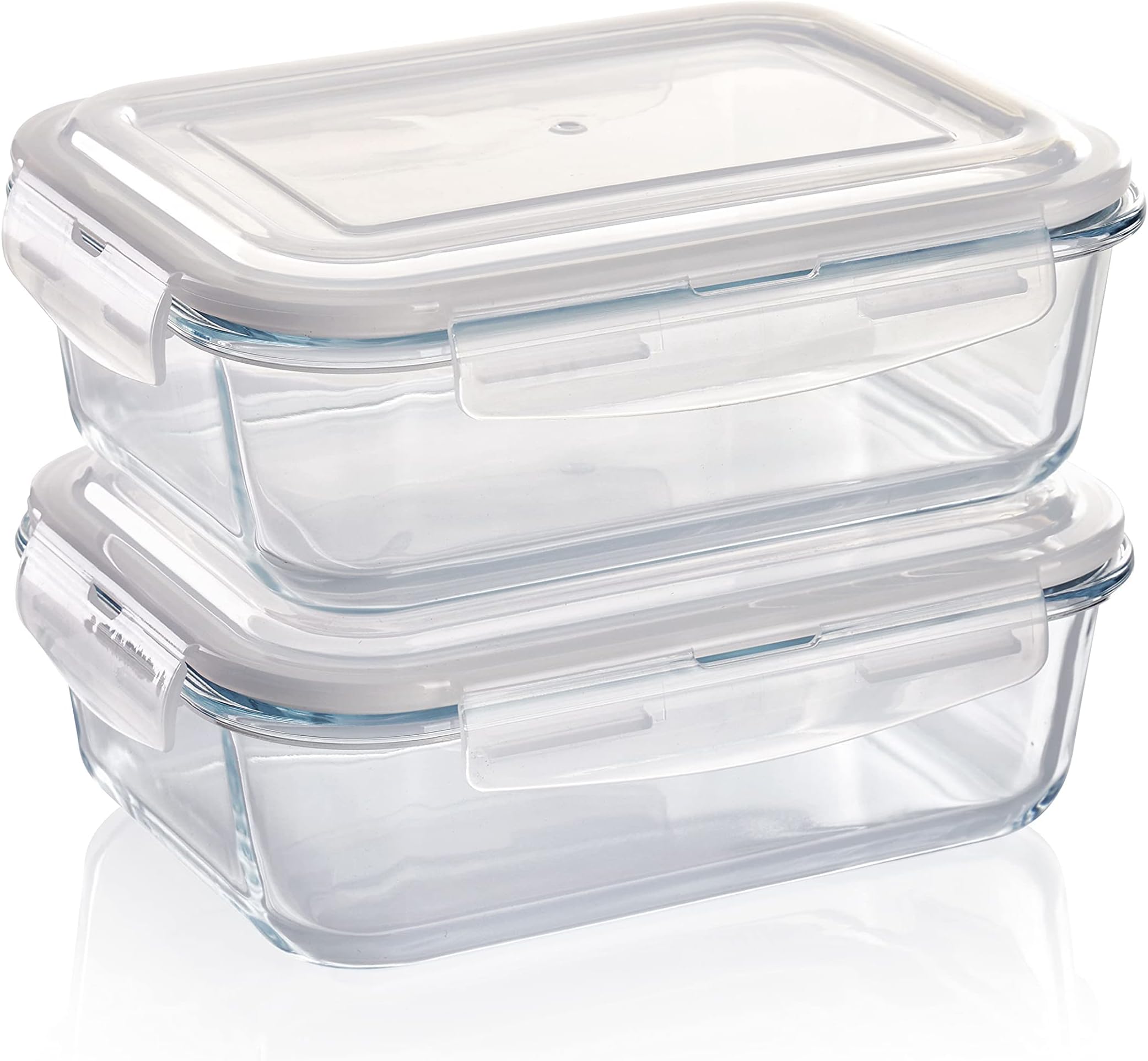 TUSEASY 1040ml Boite de Conservation Hermétique Alimentaire en Verre ...