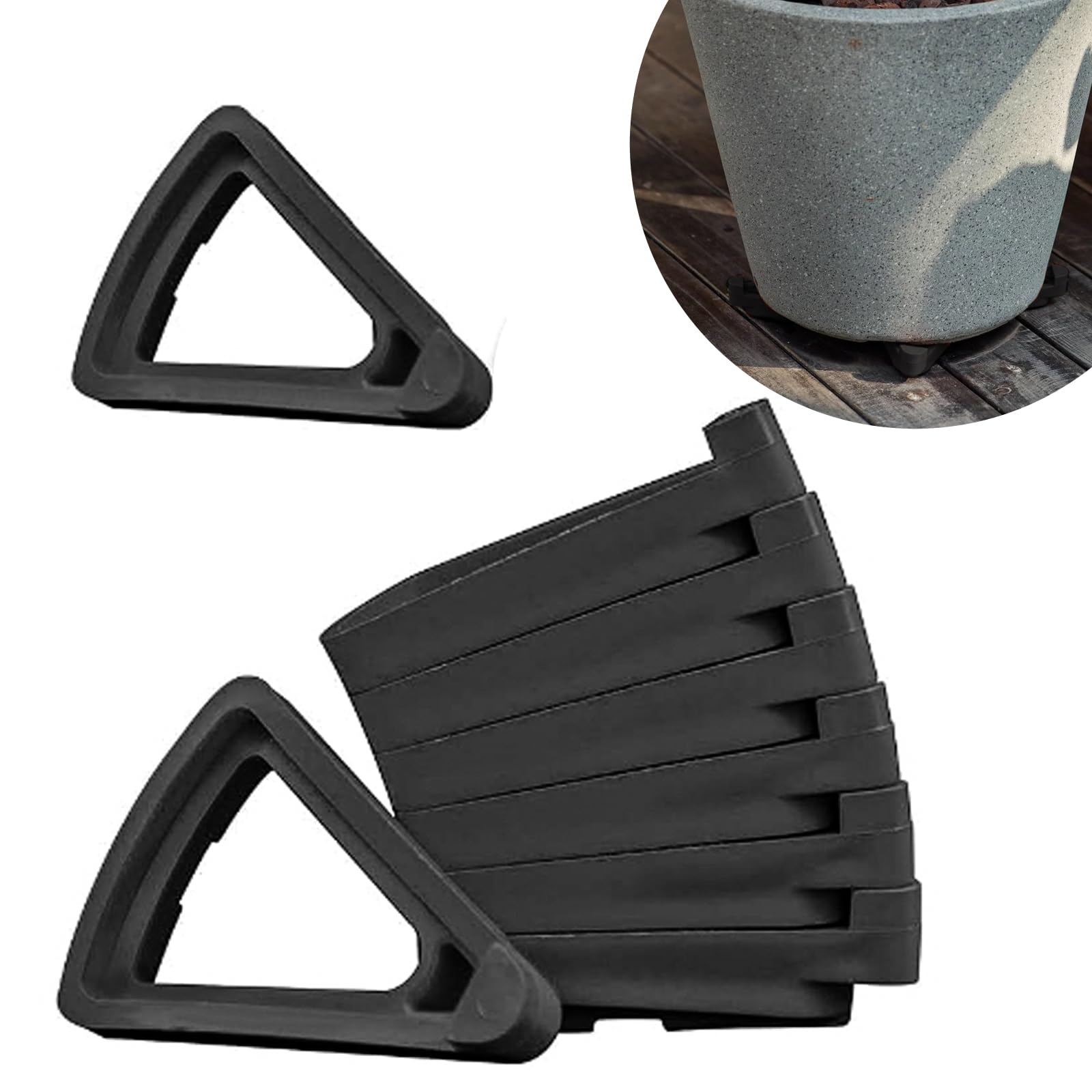 Amazon.com: alalalight 12PCS Flower Pot Risers Toes，Invisible Plant Pot ...