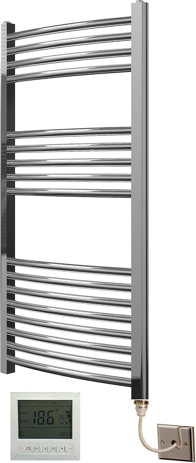 Greened House Extra High Heat Output Chrome Electric Towel Rail 500 x ...
