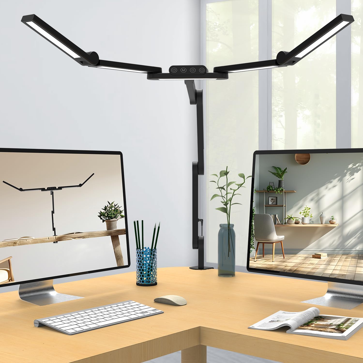EPABINA Architect Desk Lamp with 5 Light Bars for Home Office, 32.5Inch ...