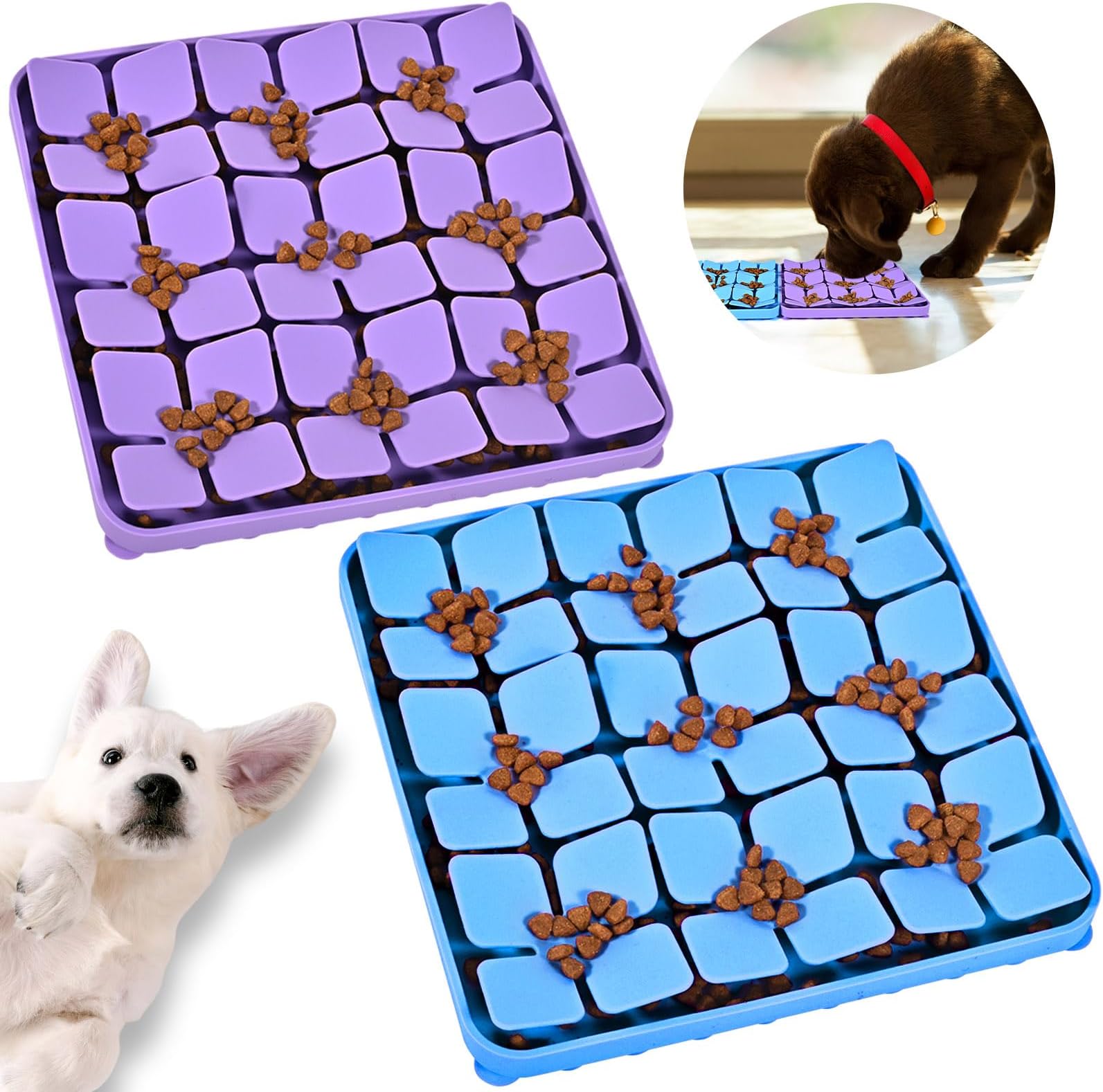 Amazon.com: Juome Silicone Grass Mat for Cats - Silicone Cat Grass Slow ...