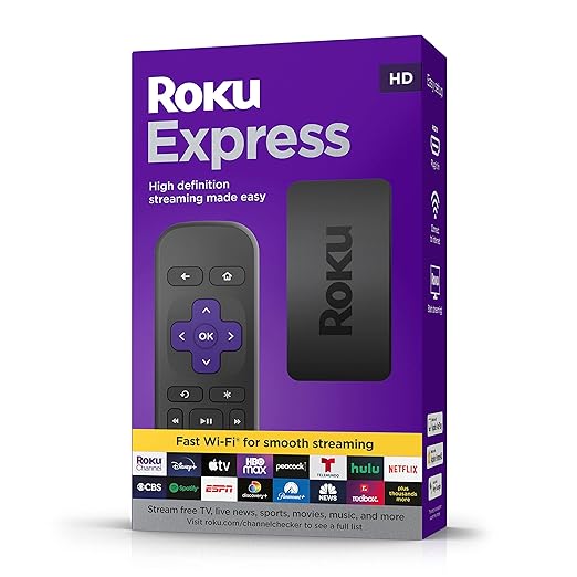 Buy Roku Express (New, 2022) HD Streaming Device with High-Speed HDMI ...