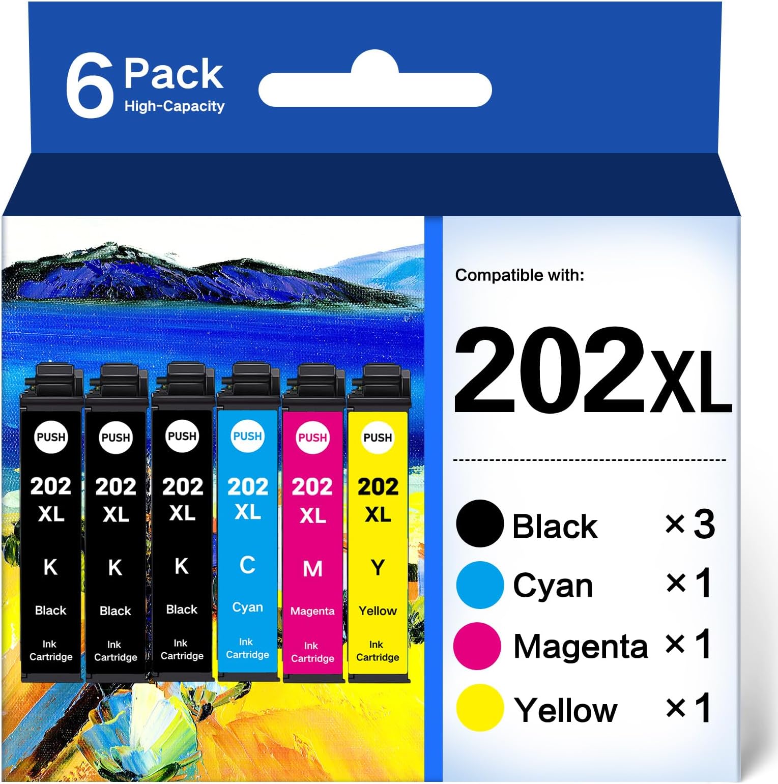 Amazon.com: Hookink 202XL Ink Cartridges Remanufactured Replacement for ...