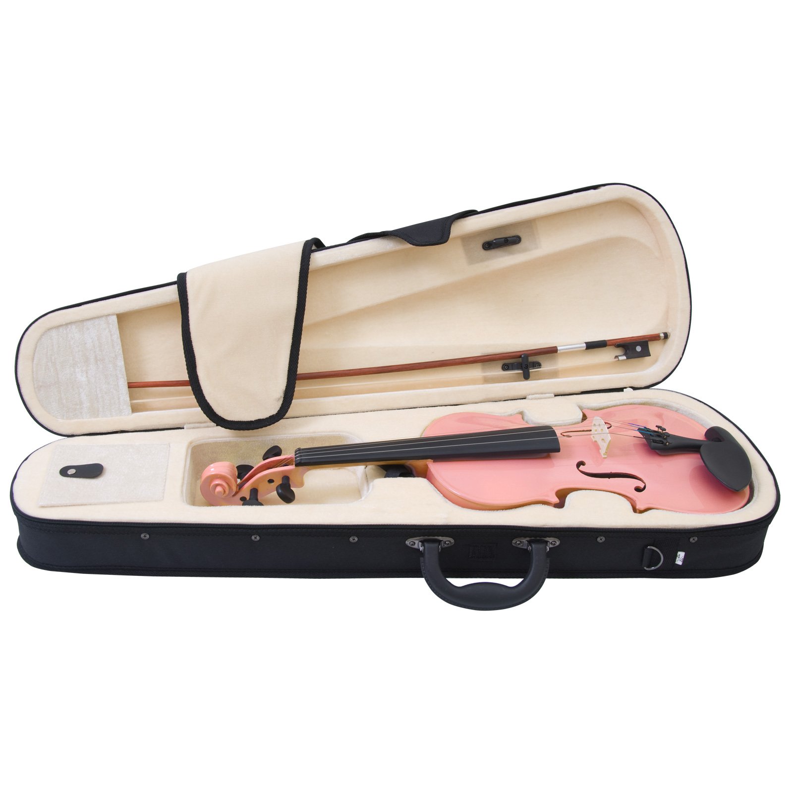 Buy Mendini By Cecilio Violin For Kids & Adults - 4/4 MV Metallic Pink ...