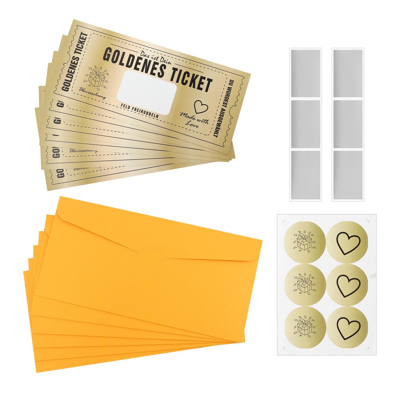 Snapklik.com : 6 Sets Golden Ticket Scratch-off Cards