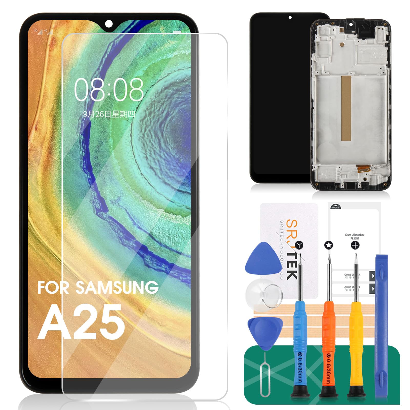 Amazon.com: TFT for Samsung Galaxy A25 LCD Screen Replacement for ...