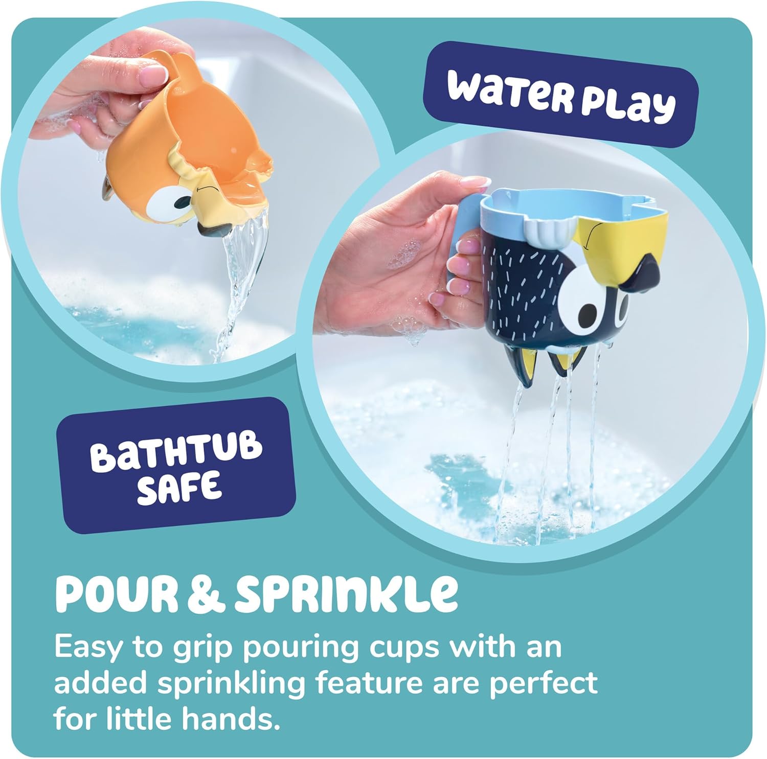 Toomies Bluey Bath Toys - Bluey's Family Pourers - Water Pouring Bluey ...