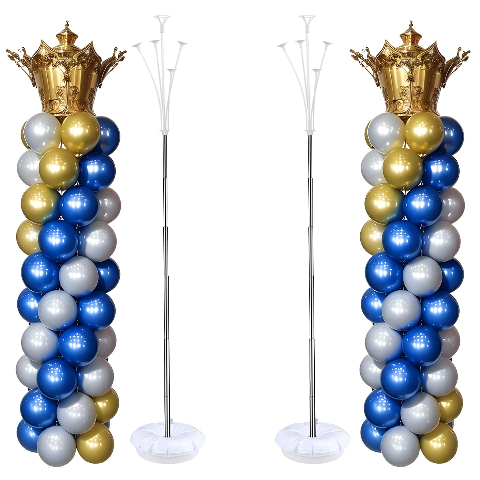Amazon.com: Balloon Column Stand Set of 2, 7ft Adjustable Balloon Stand ...