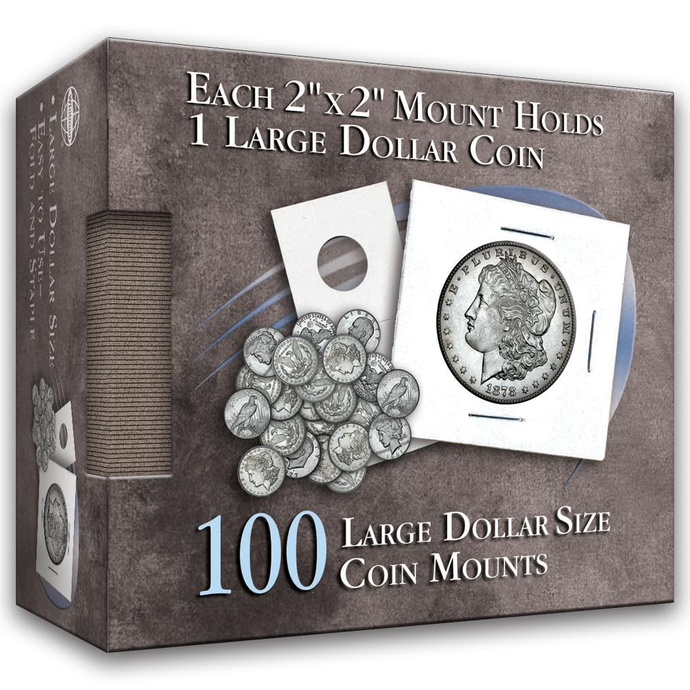 Snapklik.com : Cowens Cardboard 2" X 2" Coin Flips - Large Dollars