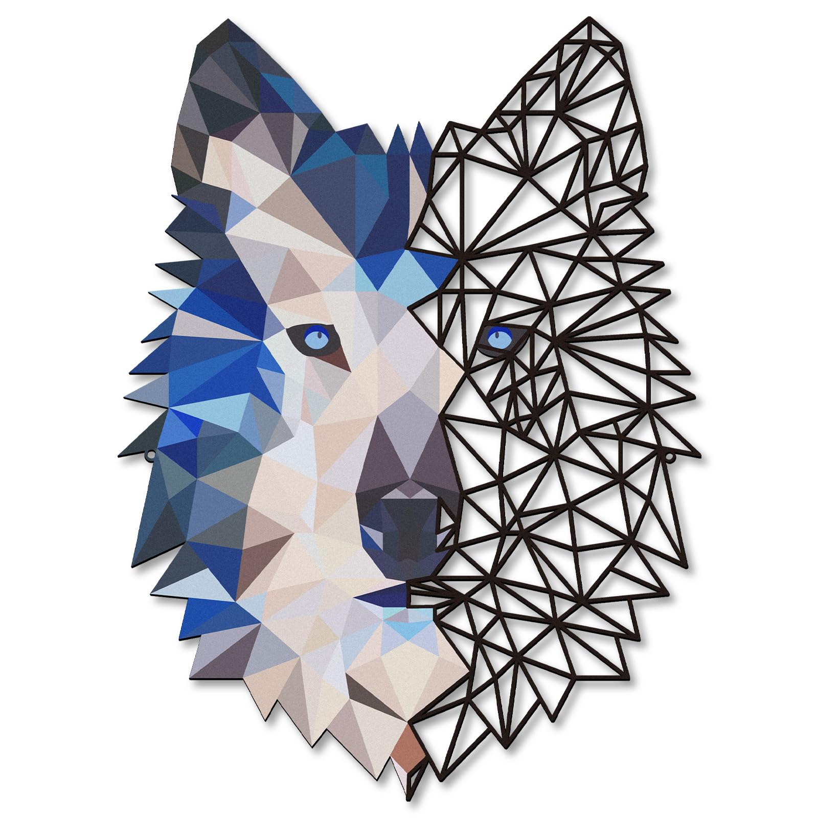 Amazon.com: RattanView Metal Wolf Wall Art Wolf Metal Wall Art Decor ...