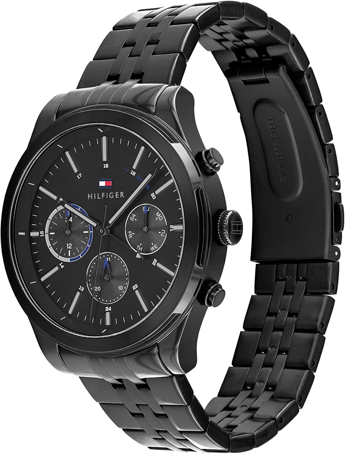 Tommy Hilfiger Analogue Multifunction Quartz Watch for Men with Black ...