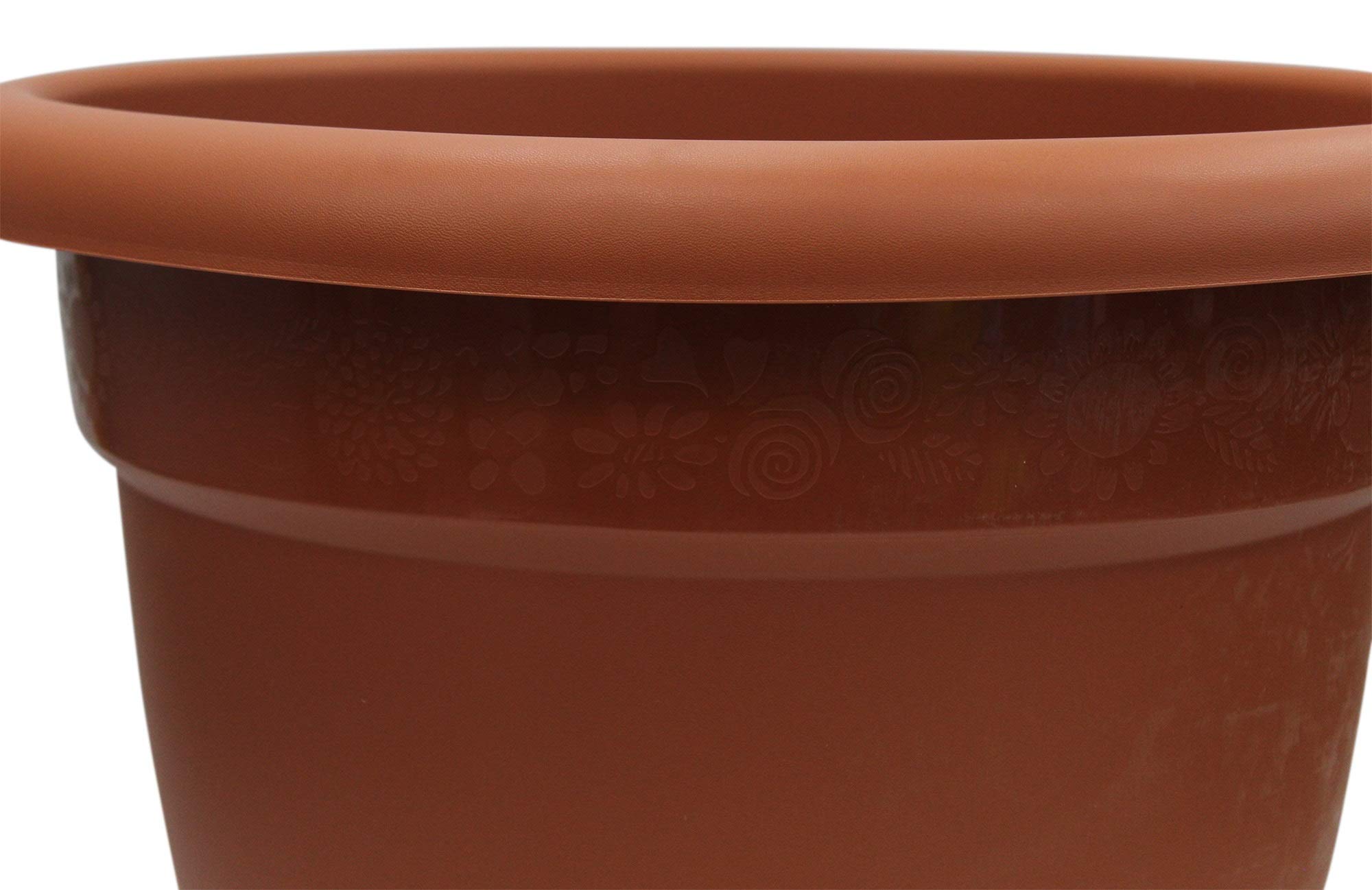 Extra Large 50cm Round Barrel Planter Plastic Plant Pot Rammento Extra