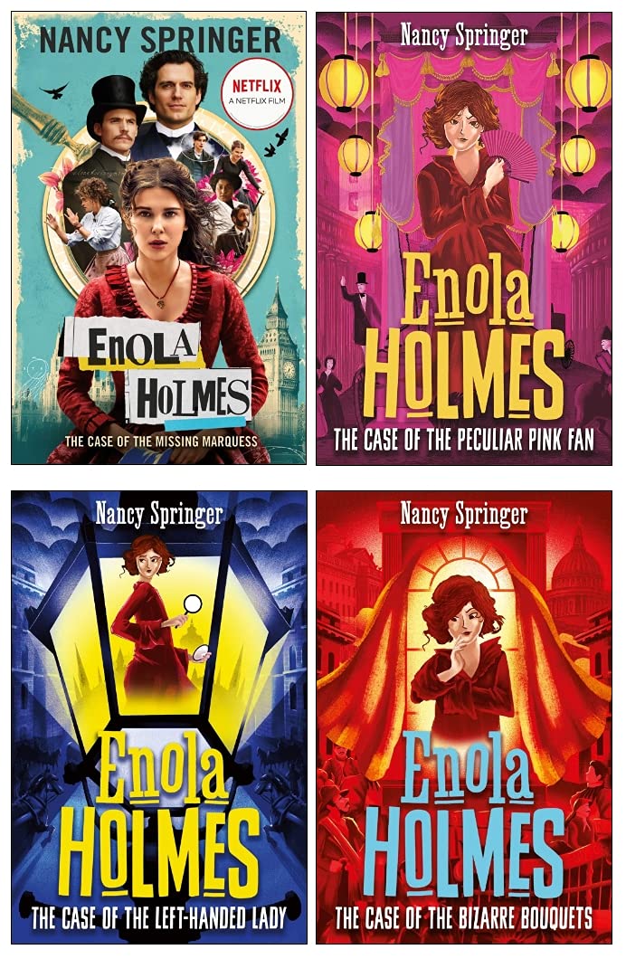 Enola Holmes Mystery Series 4 Books Collection Set by Nancy Springer ...