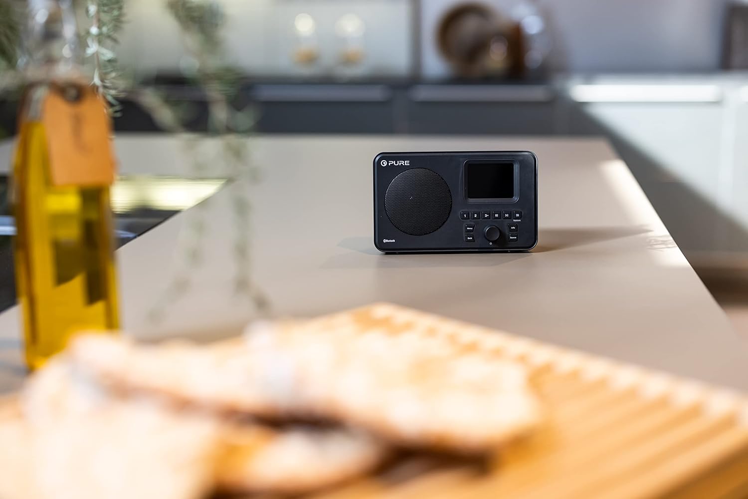 Pure ELAN-ONE FM/DAB+ Radio with Bluetooth – Black – BigaMart