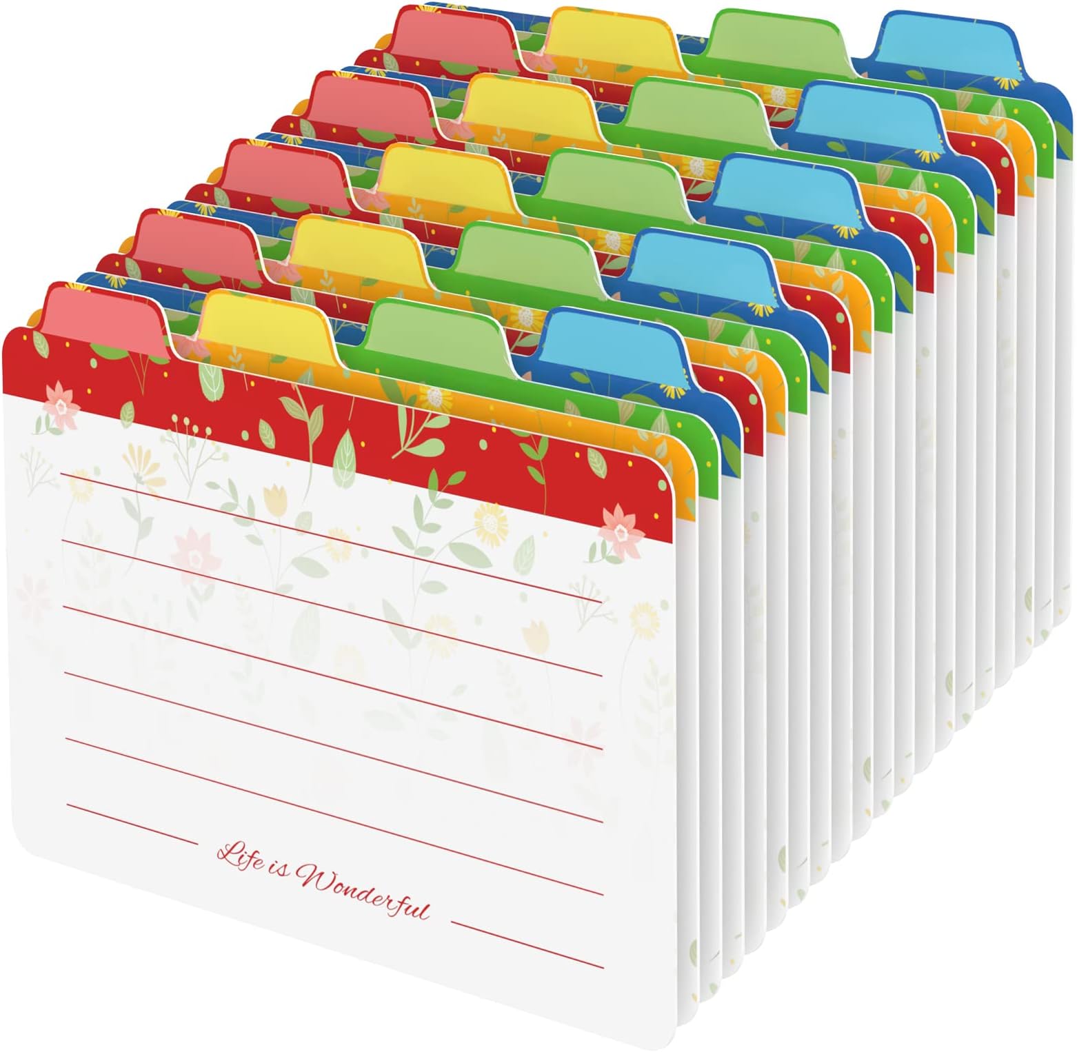 Amazon.com : Oxford Poly Index Card Guide Set, 3 x 5 Inches, A-Z, 1/5 ...