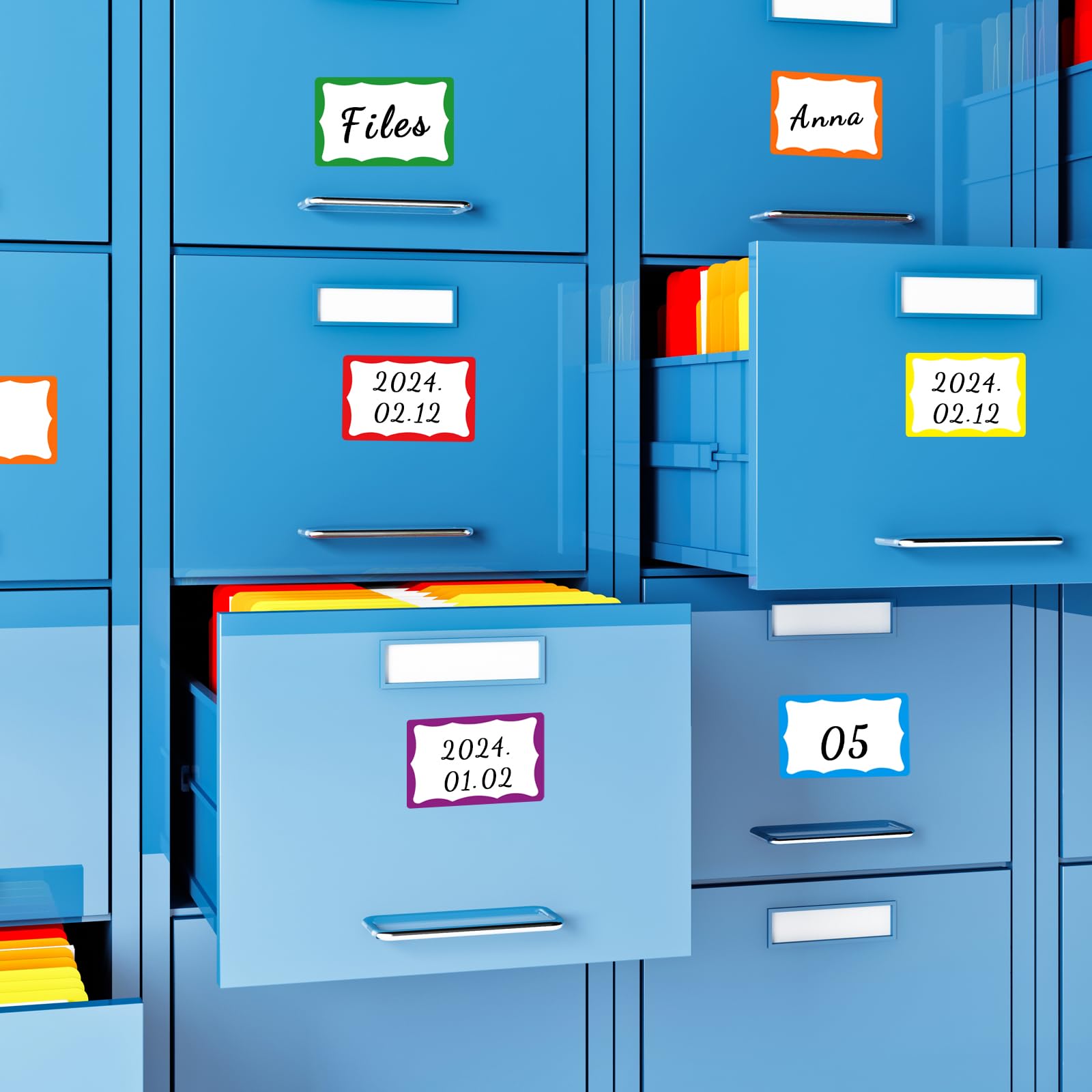 Snapklik.com : 6 Classic Colors Name Tag Stickers,240PCS Waterproof ...