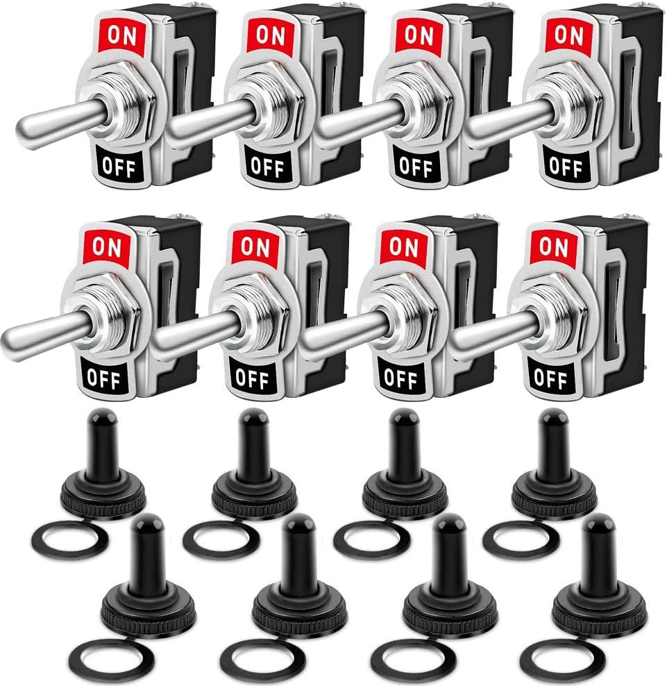 Gebildet 10A/12VDC, 6A/24VDC, 2 Pin SPST ON/Off Rocker Toggle Switch ...