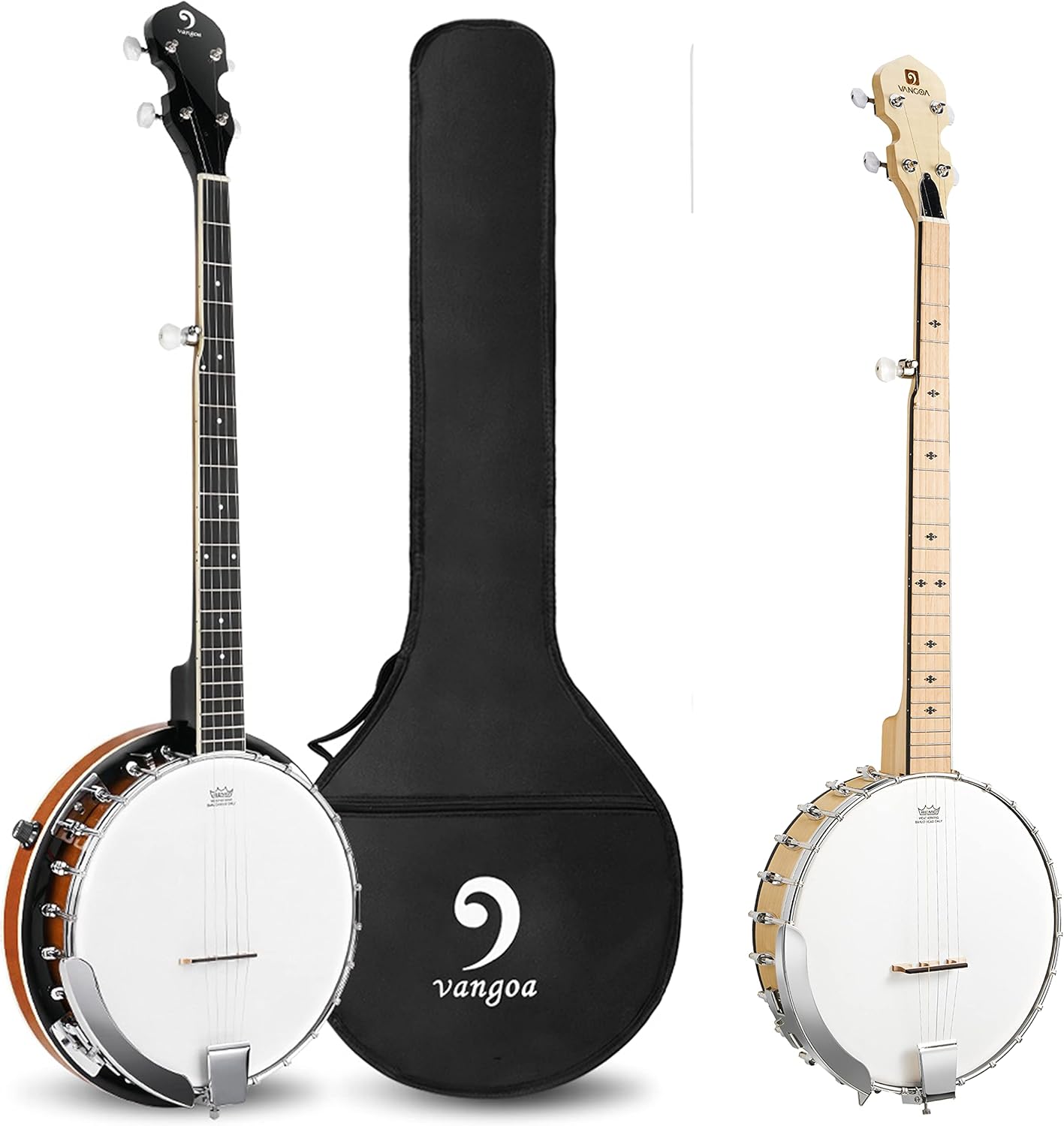Amazon.com: Vangoa Banjo Electric and Open Back Banjo : Musical Instruments