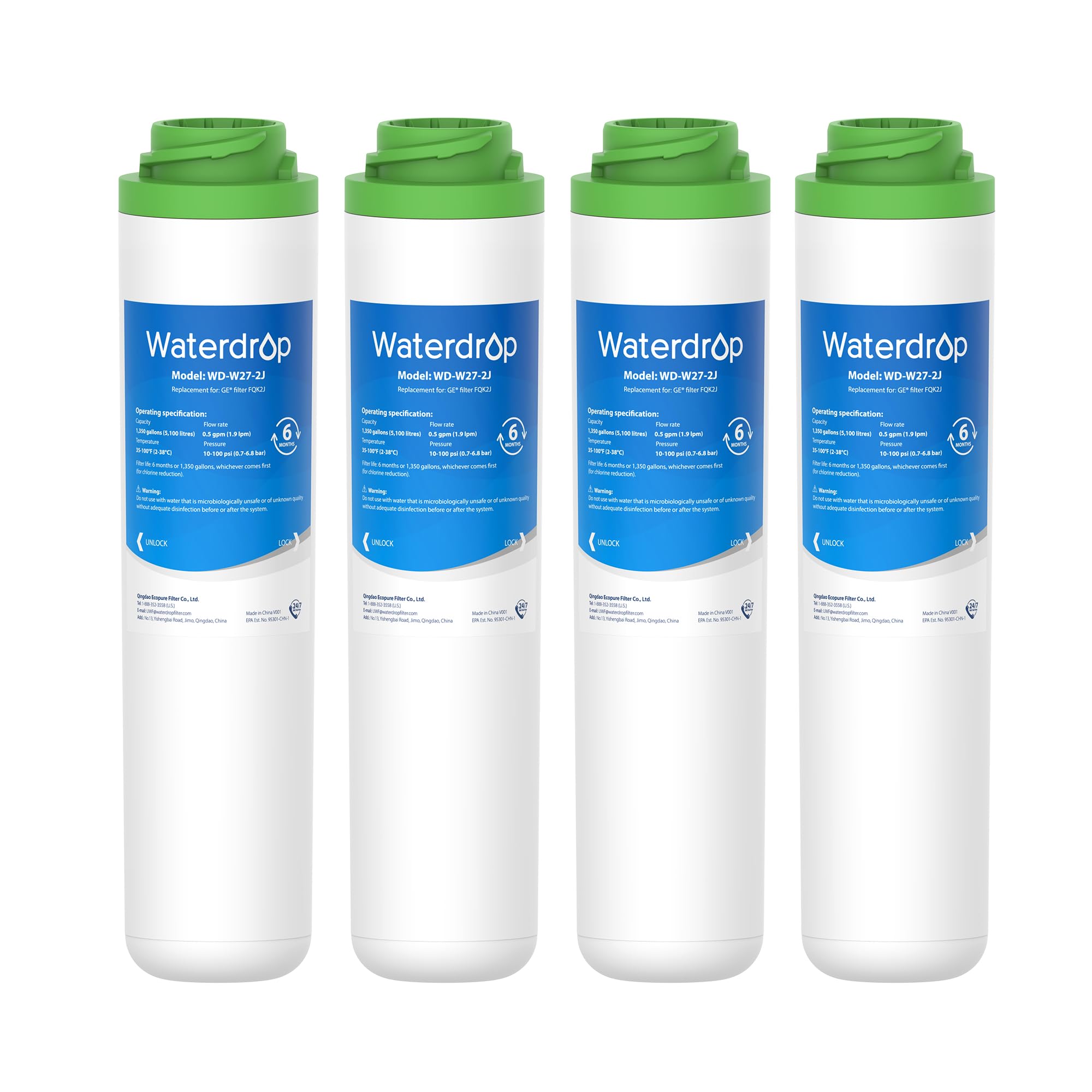 Amazon.com: Waterdrop FQK2J Under Sink Water Filter, Replacement for GE ...