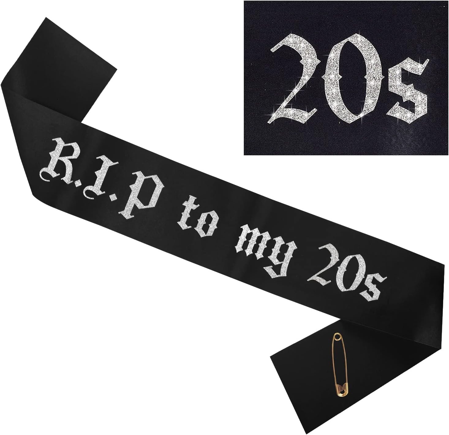 Amazon.com: WANGDEFA R.I.P to My 20s Sash RIP to My 20s Birthday Sash ...