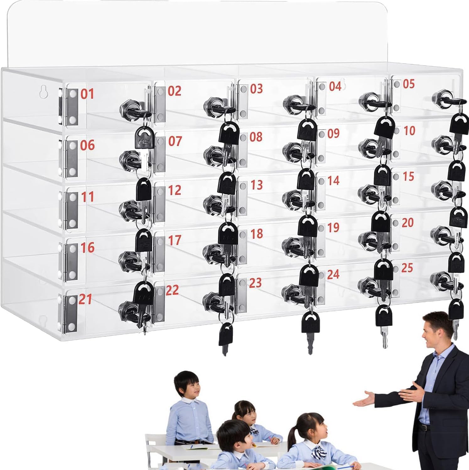 Boîte de verrouillage pour téléphone portable avec serrures de porte et ...