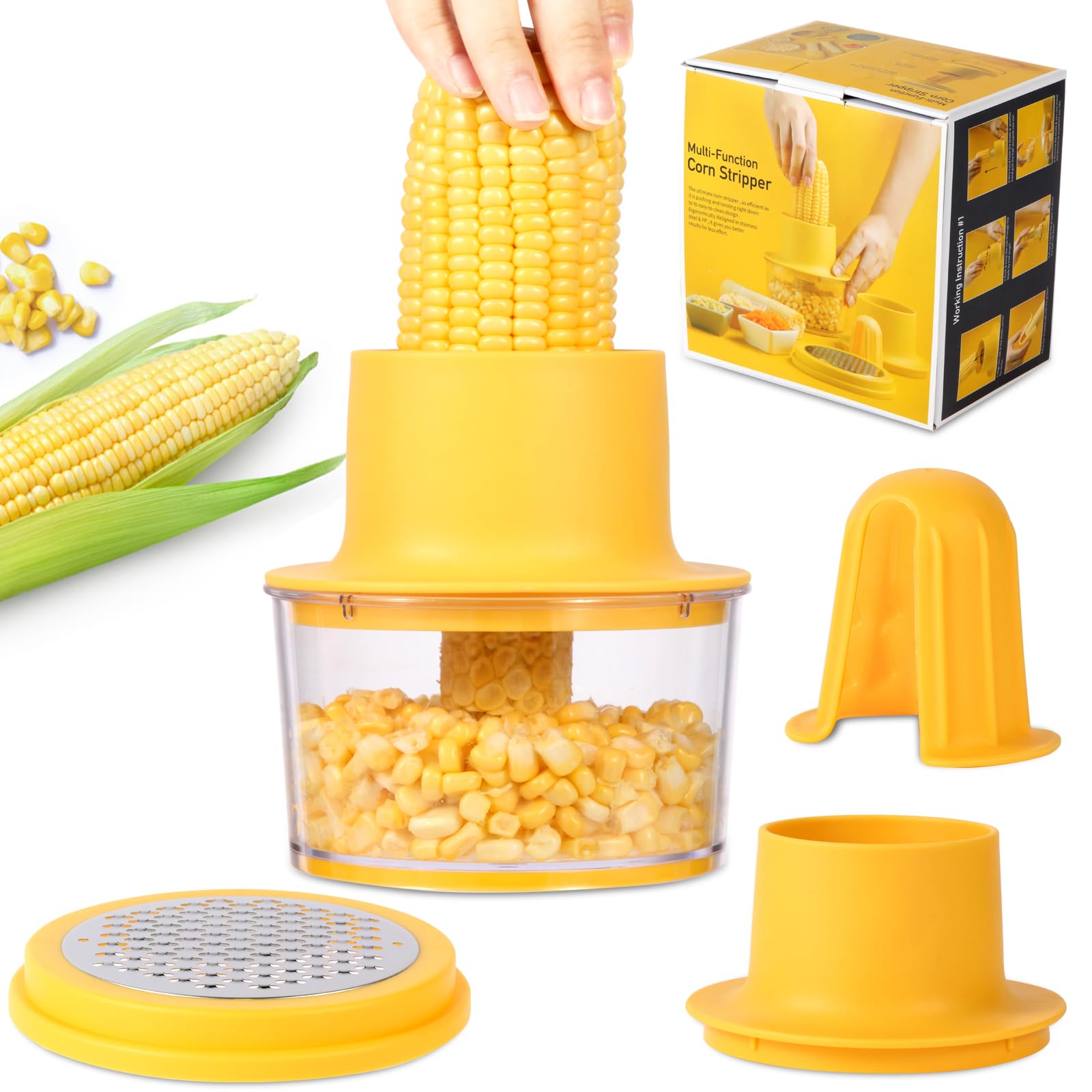 Amazon.com: LIIGEMI Corn Cob Strippe,Corn Peeler for Corn on the Cob ...