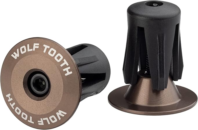 Amazon | ウルフトゥース(Wolf Tooth) Alloy Bar End Plugs Espresso 内径範囲 ：16mm～21 ...