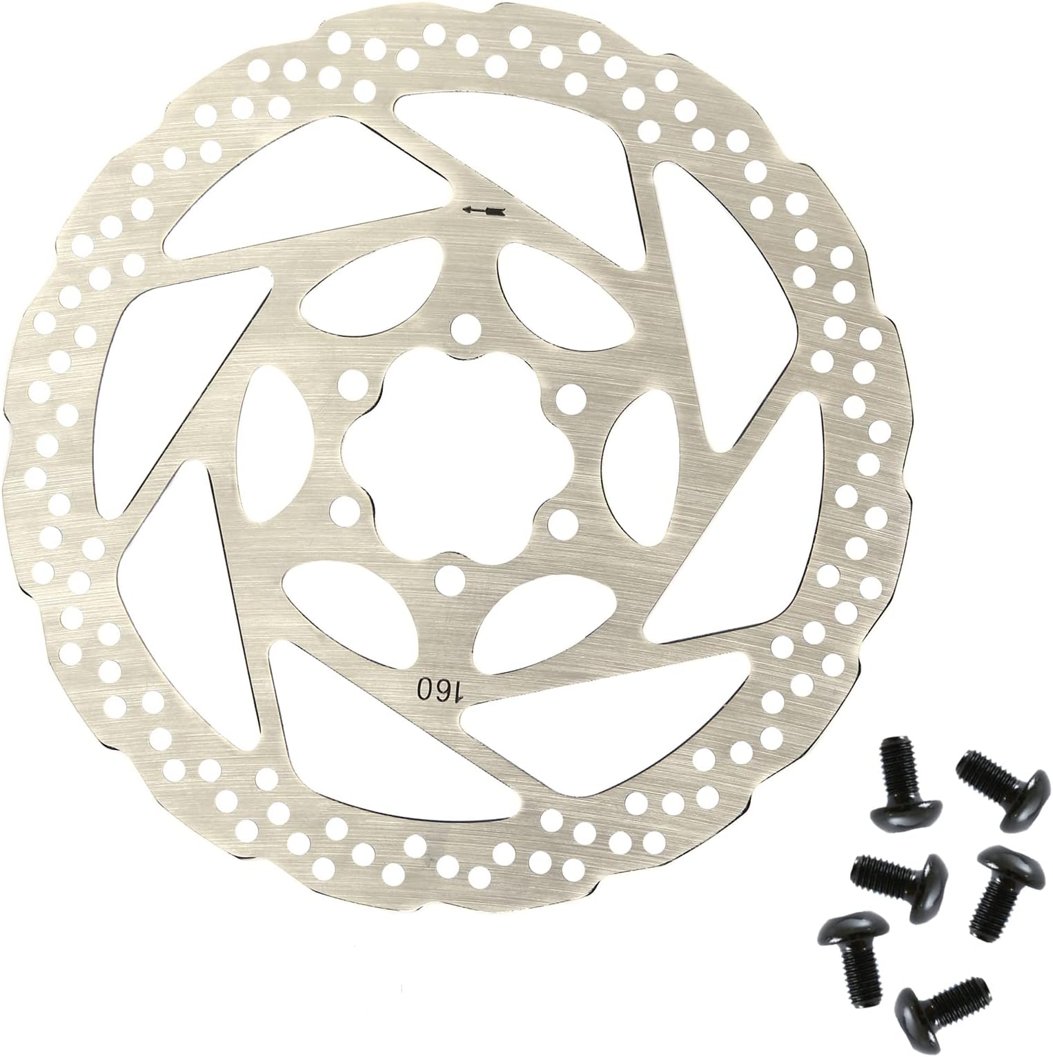 Amazon.com: Totem 160mm Bike Disc Brake Rotor with 6pcs Screws ...